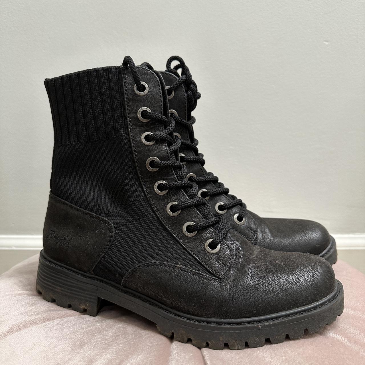 Blowfish Malibu Women's Black Boots | Depop
