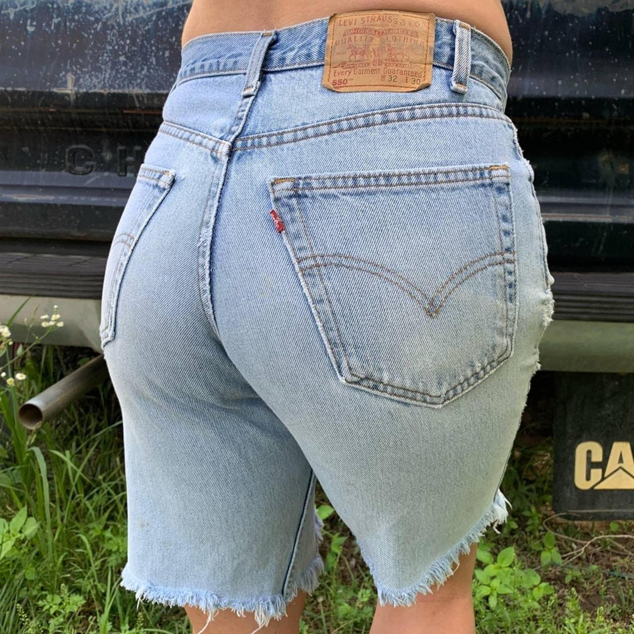 Vintage faded Levi’s cutoff into destructed jean... - Depop