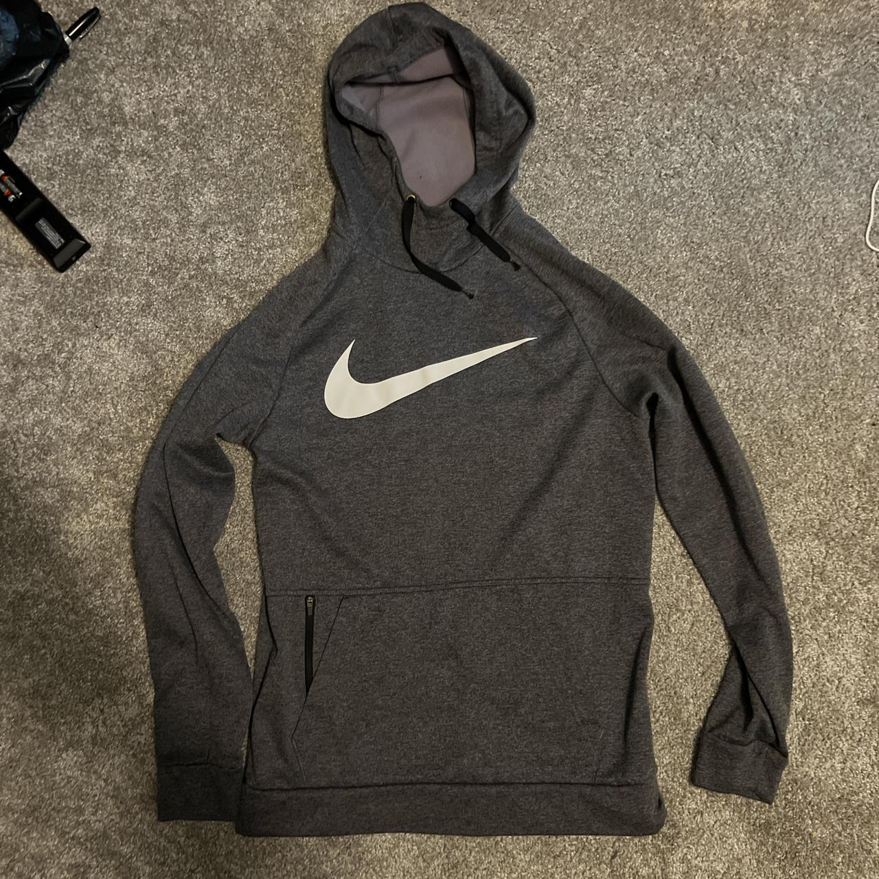 Nike dry fit tech hoodie. No stains Small but fits... - Depop
