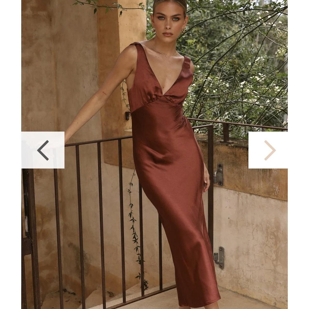 Sammie Maxi Dress - Rust Billy J - size 6 Only worn... - Depop