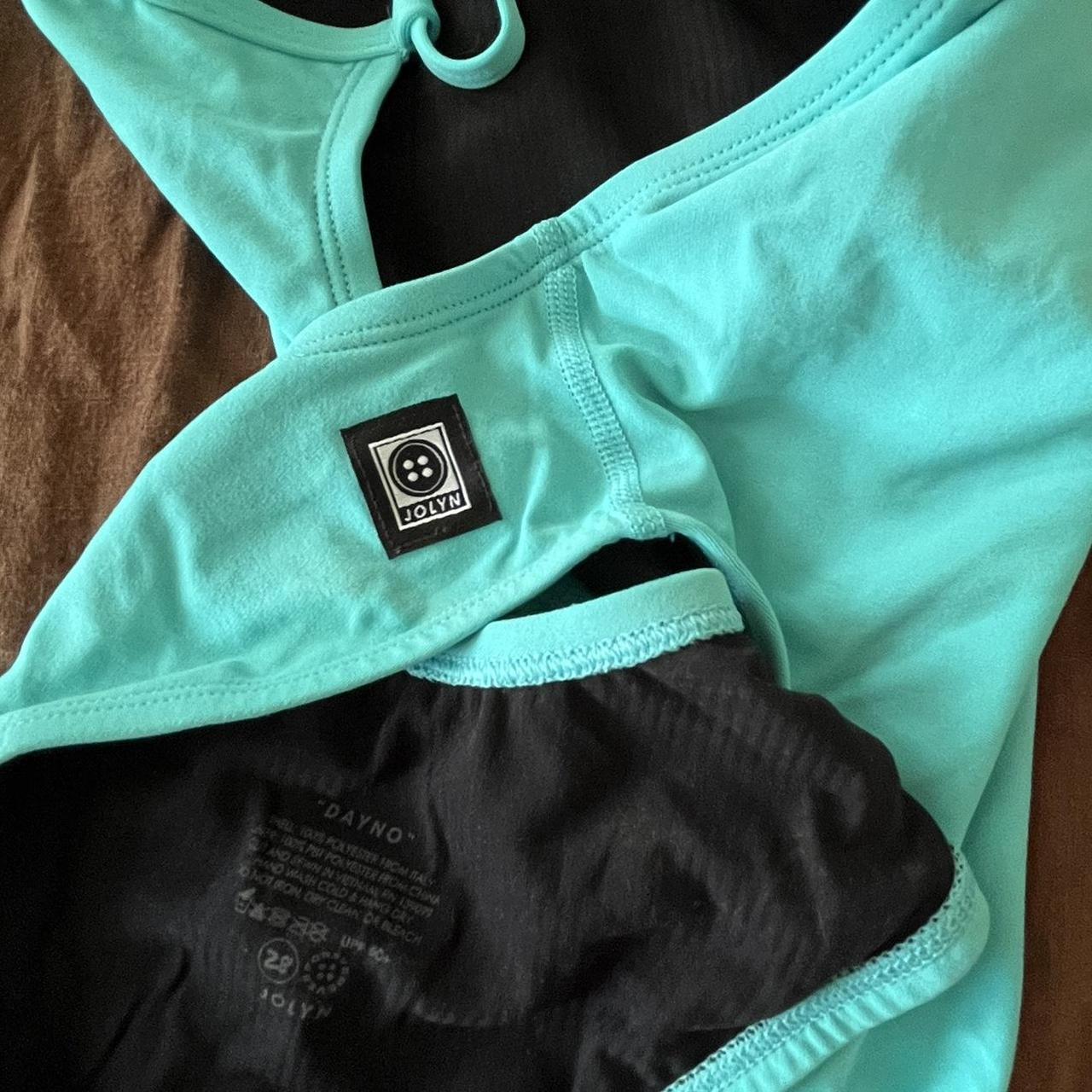 JOLYN Solid Dayno Tie-back One-piece Swimmer in... - Depop