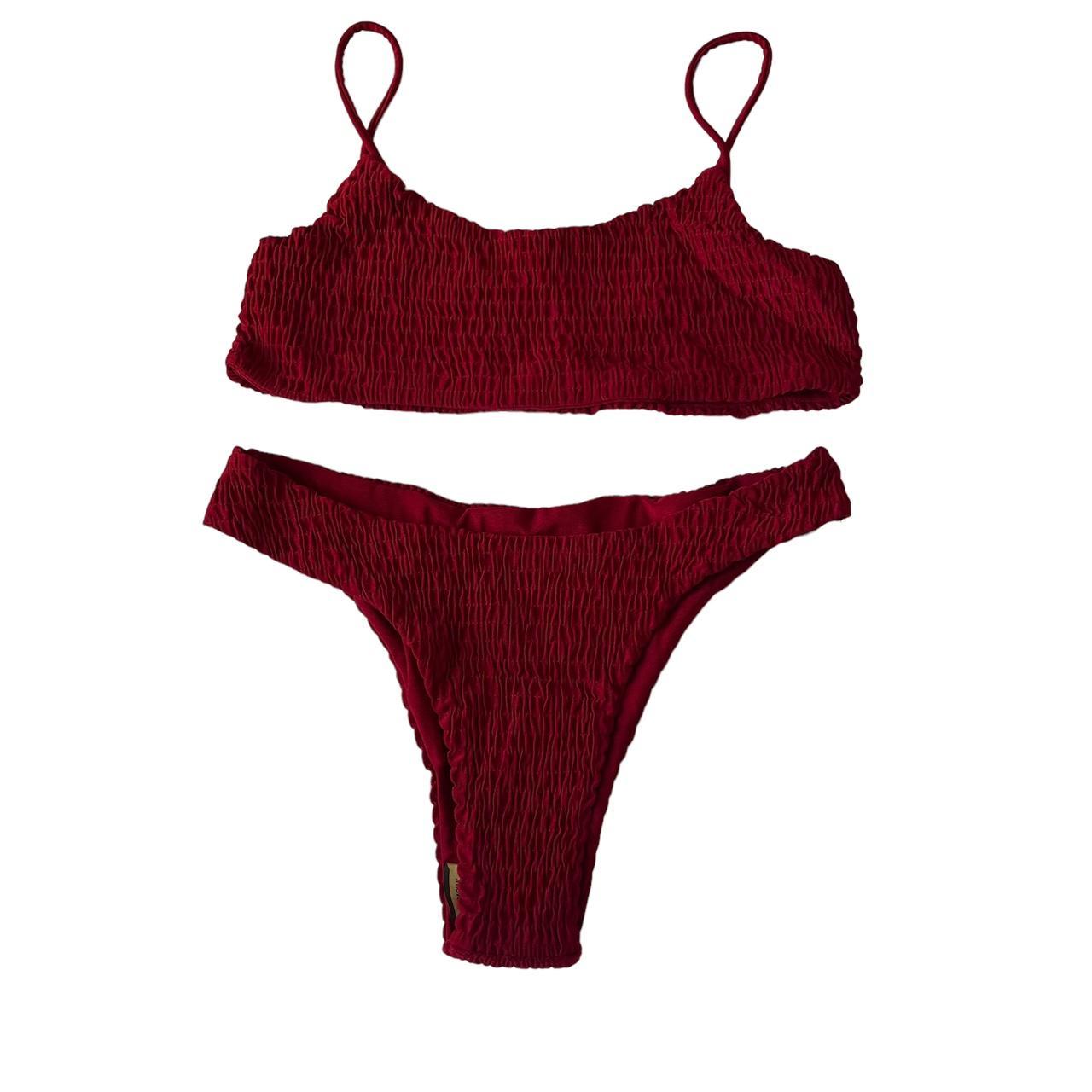Womens Red Bikinis And Tankini Sets Depop
