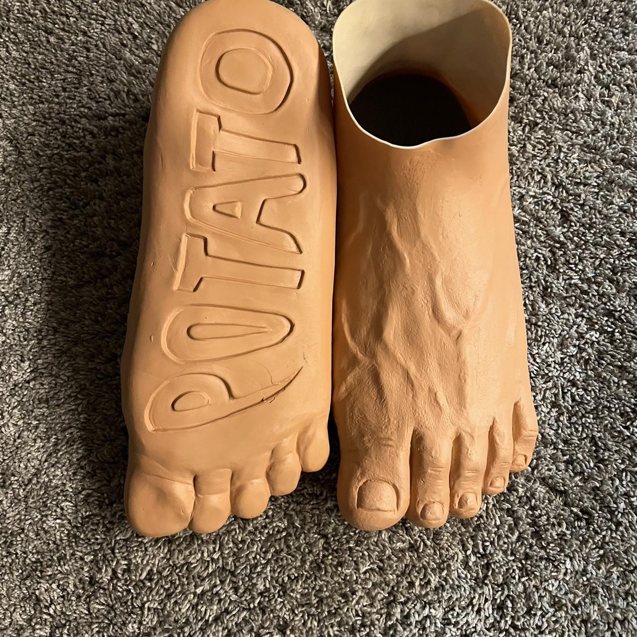 imran potato caveman “feet” shoes brand new with box... - Depop