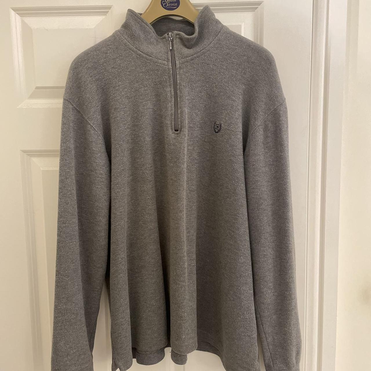Grey Chaps 1/4 Zip Fleece Men’s fleece in large,... - Depop