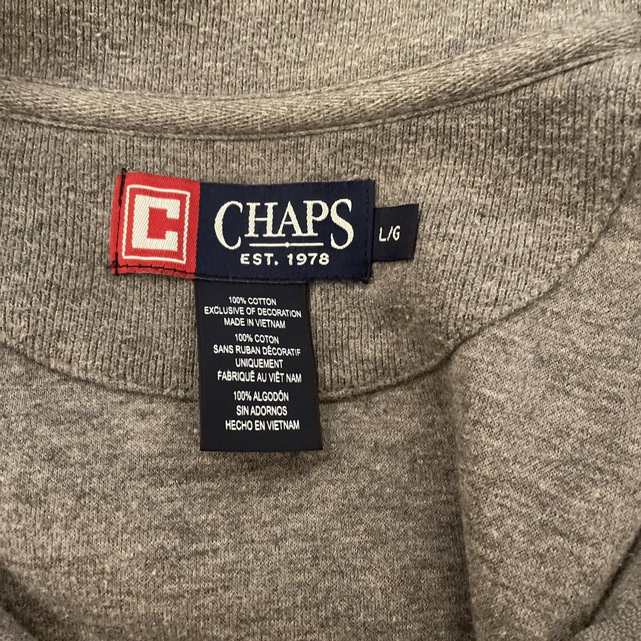 Grey Chaps 1/4 Zip Fleece Men’s fleece in large,... - Depop