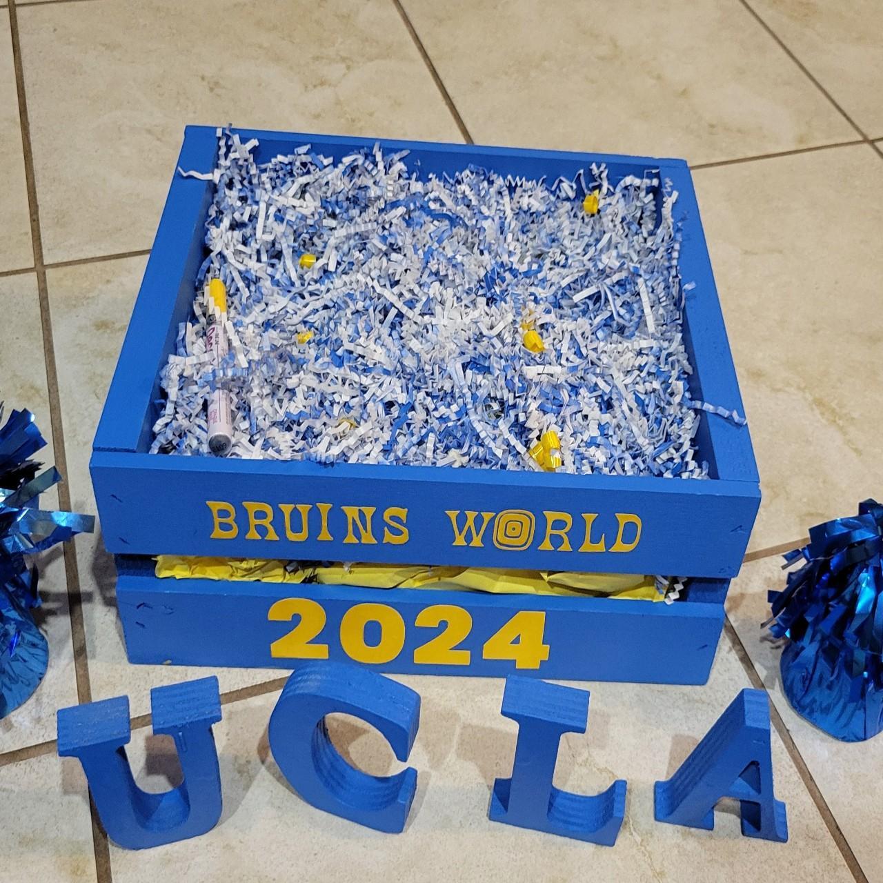 UCLA TABLE DECORATIONS. 2 balloon holders. 1 6ft... | Depop