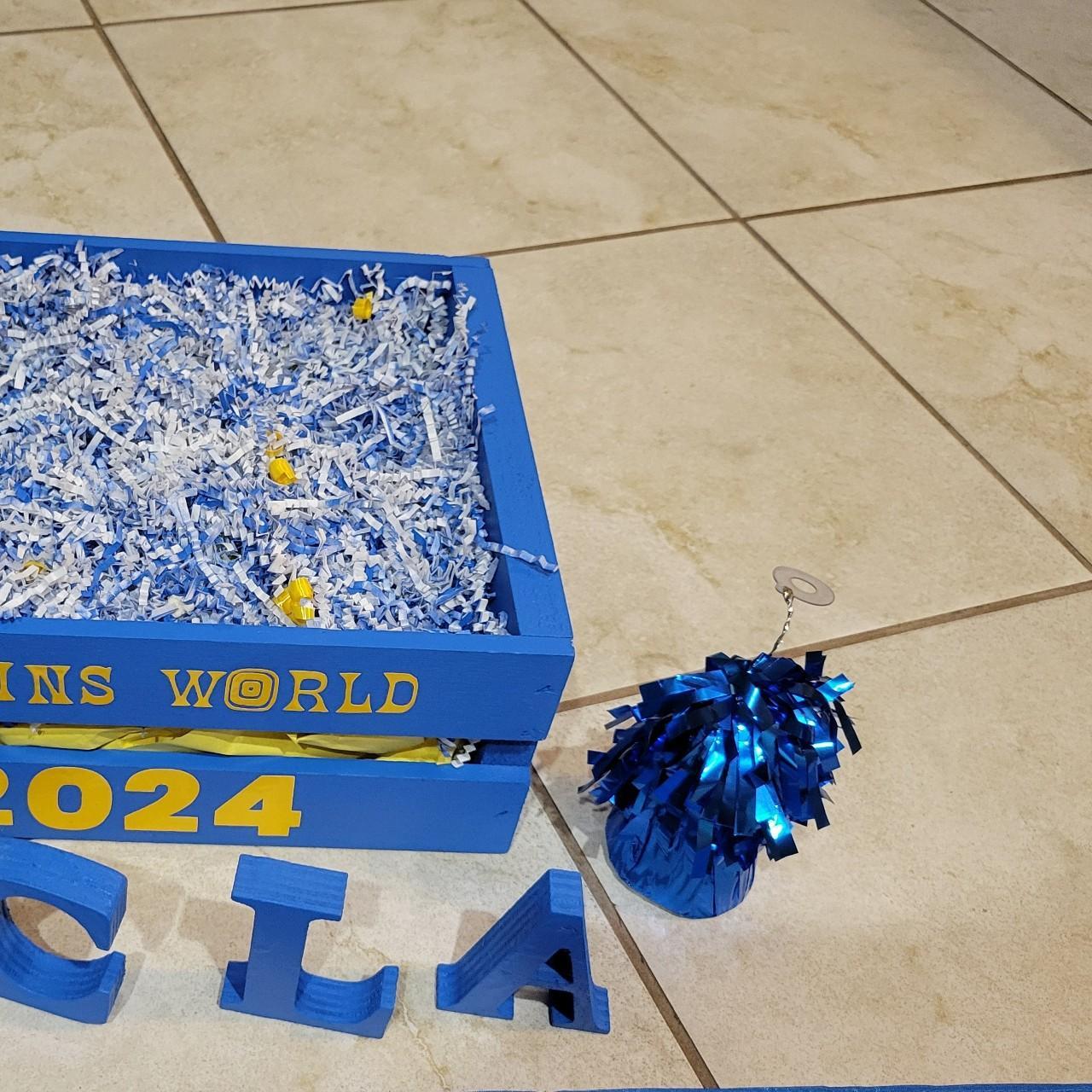 UCLA TABLE DECORATIONS. 2 balloon holders. 1 6ft... | Depop