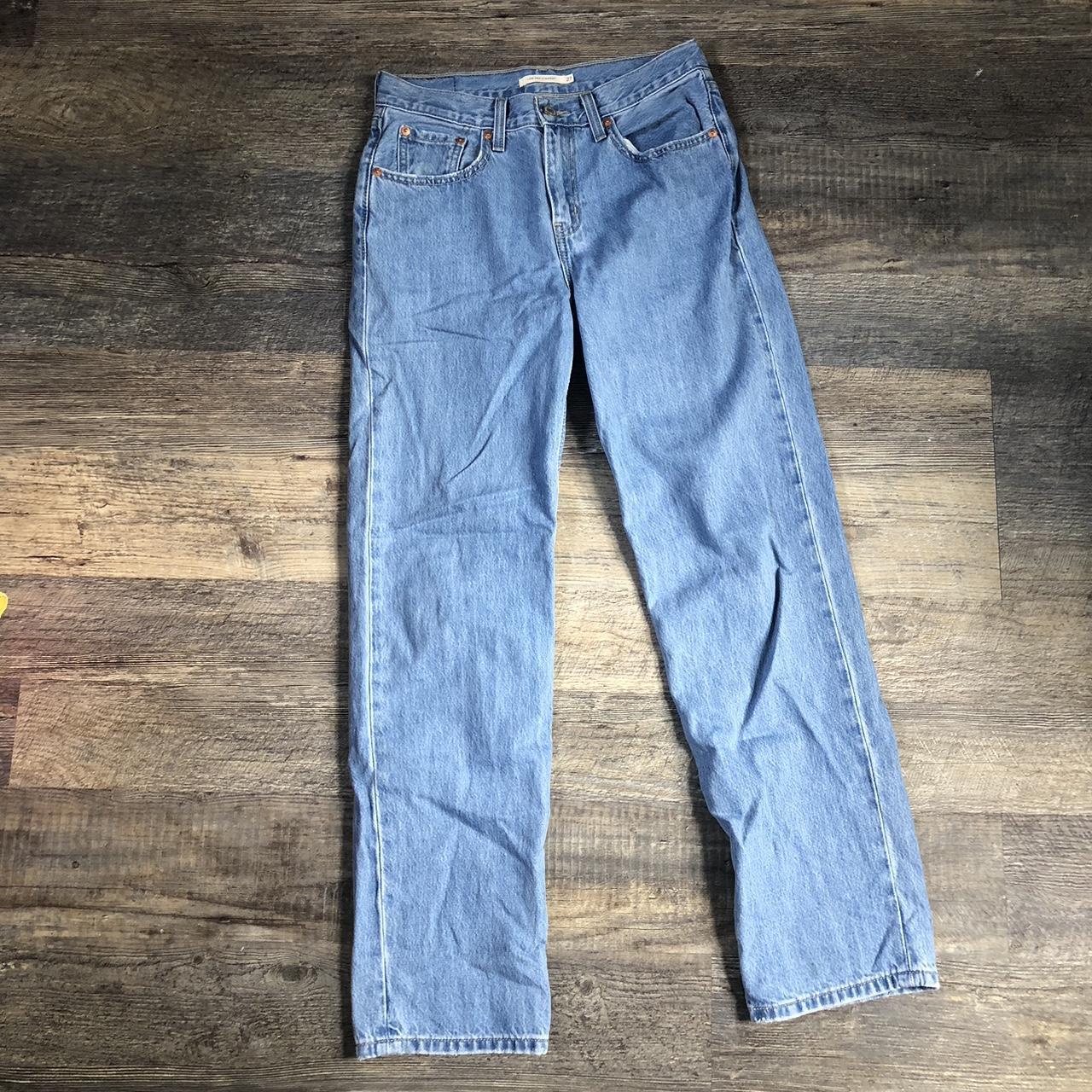 low pro straight leg jeans brand: levi’s size: 27... - Depop