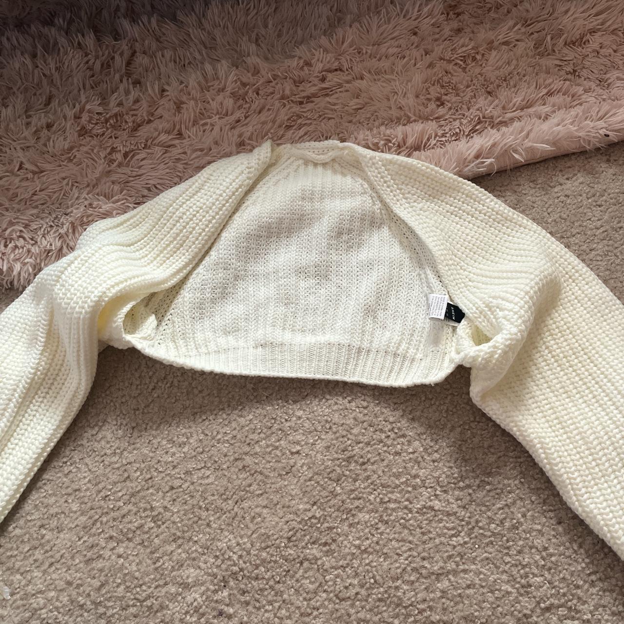 Cream bolero top over the shoulder. - Depop