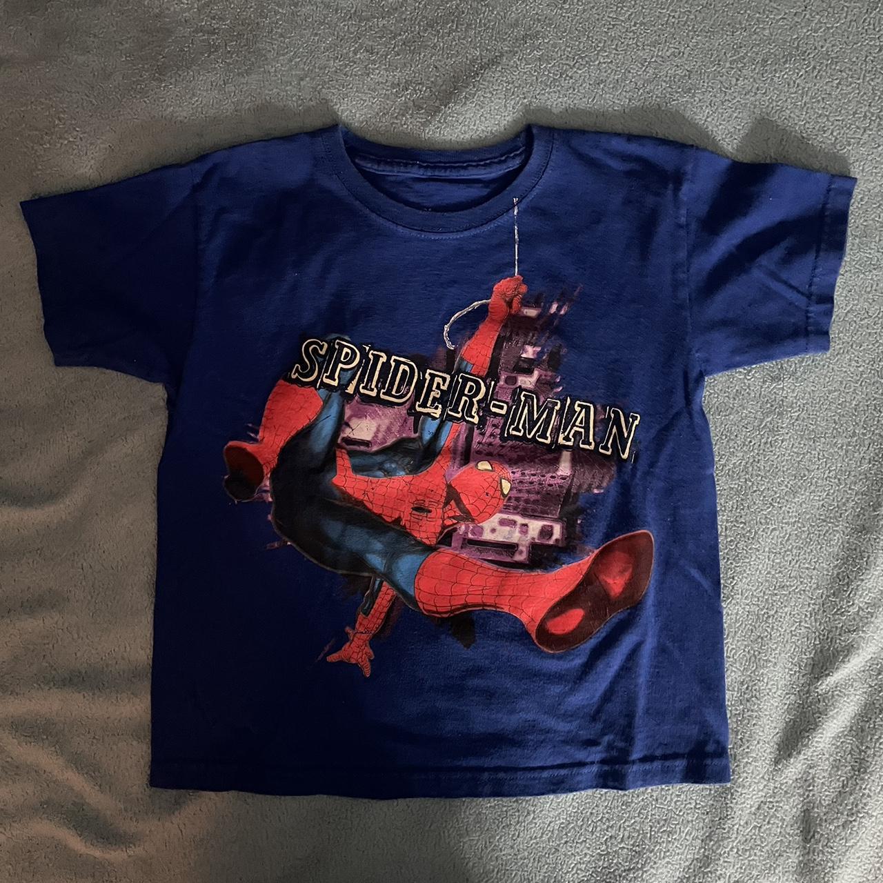 spider man baby tee fits xs - Depop