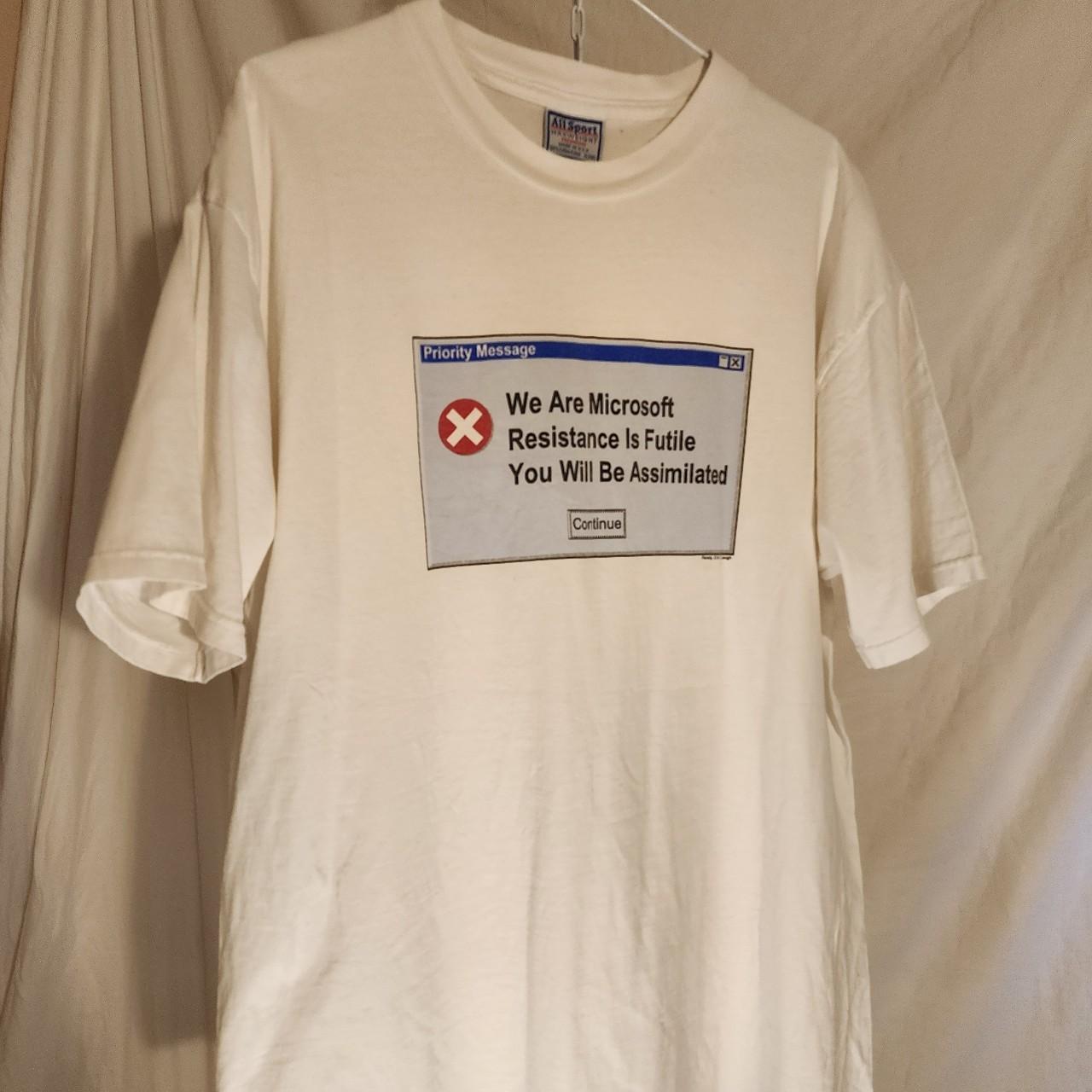 IT Microsoft Joke T-shirt Size XL Microsoft... - Depop