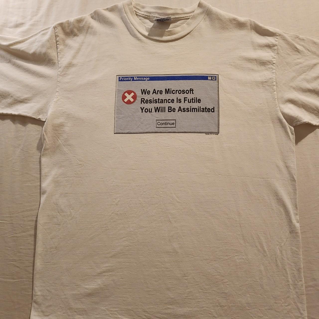 IT Microsoft Joke T-shirt Size XL Microsoft... - Depop