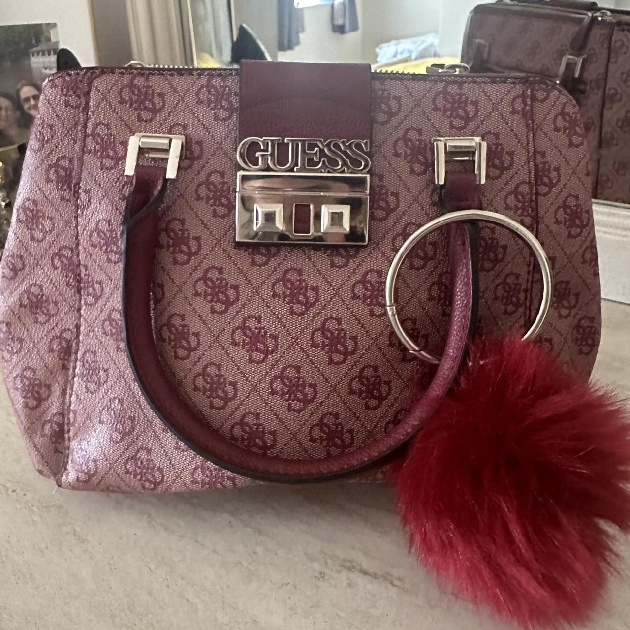 Mini Red Guess Handbag - Depop