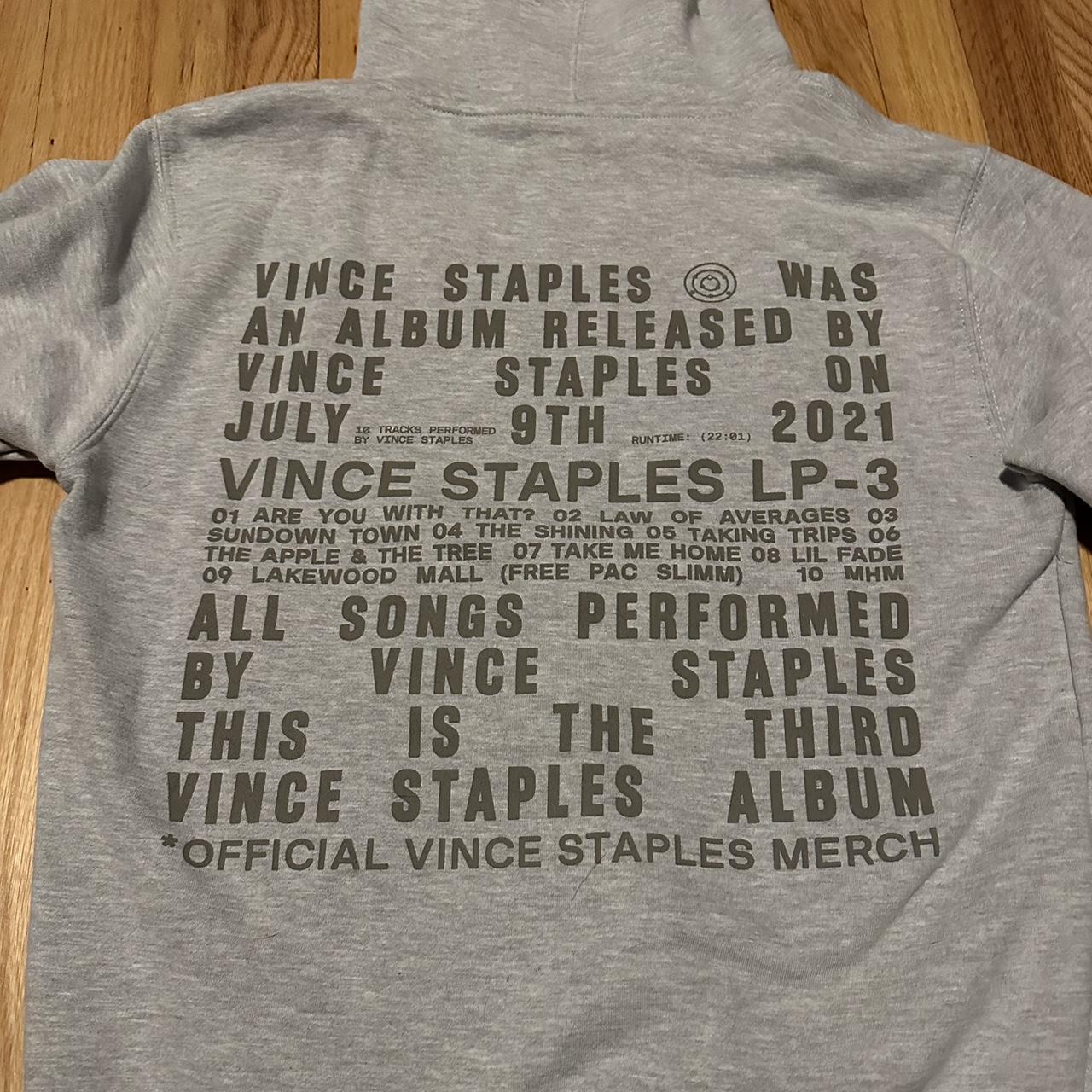 Vince Staples Hoodie official merch Vince Staples LP... - Depop