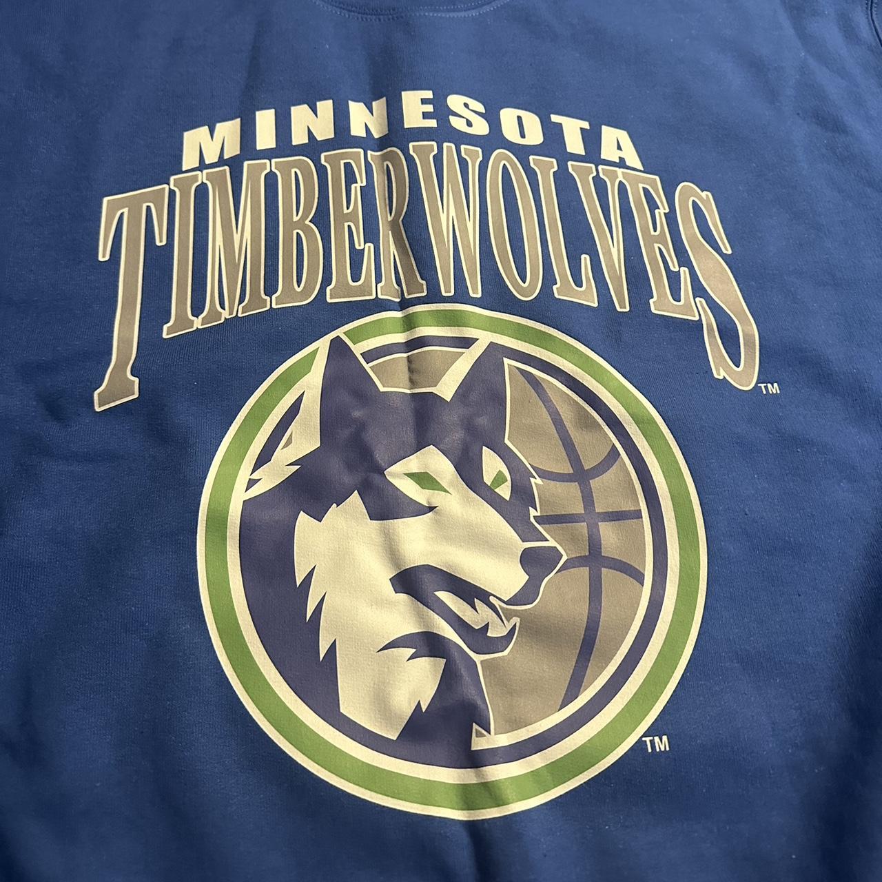 Large Timberwolves crewneck / sweater Brand... - Depop