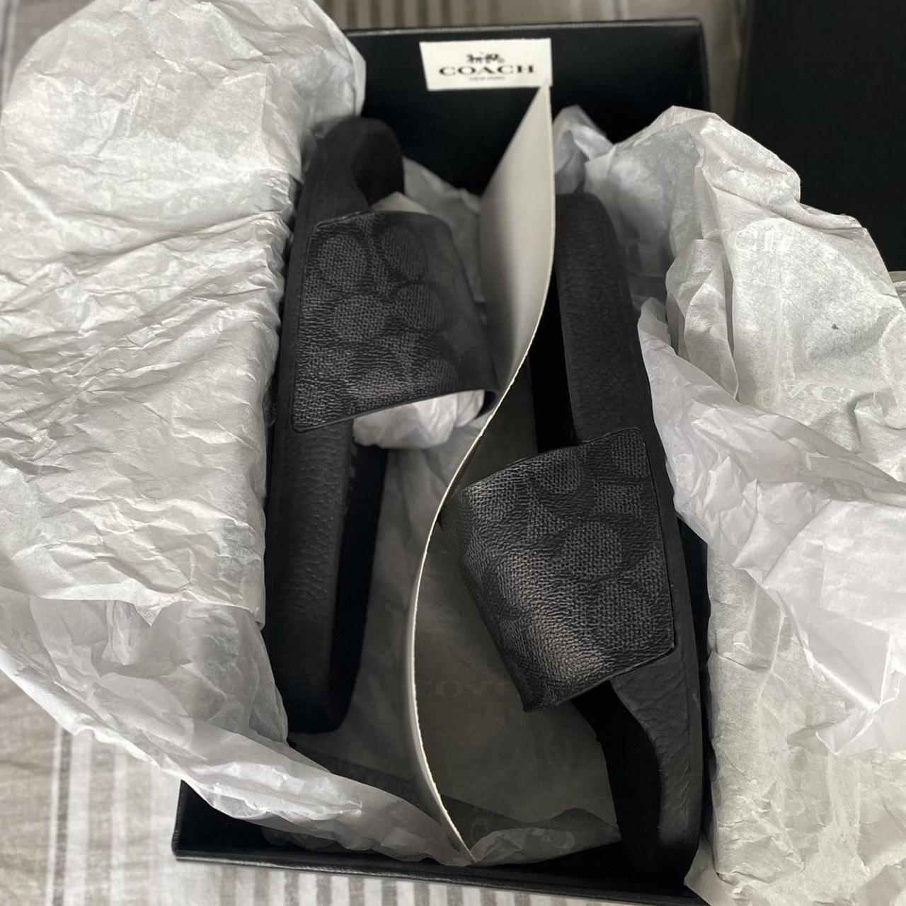 These are coach slides that are a size 7 in men’s. - Depop