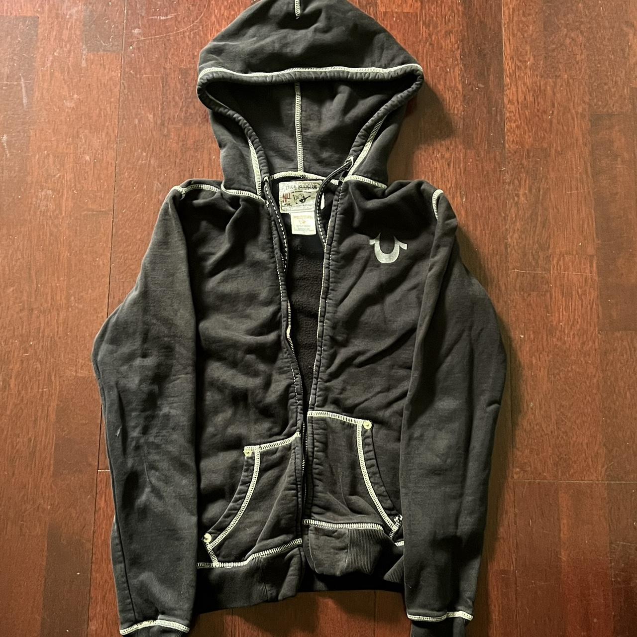 true religion jacket no zipper M, fits like a... - Depop