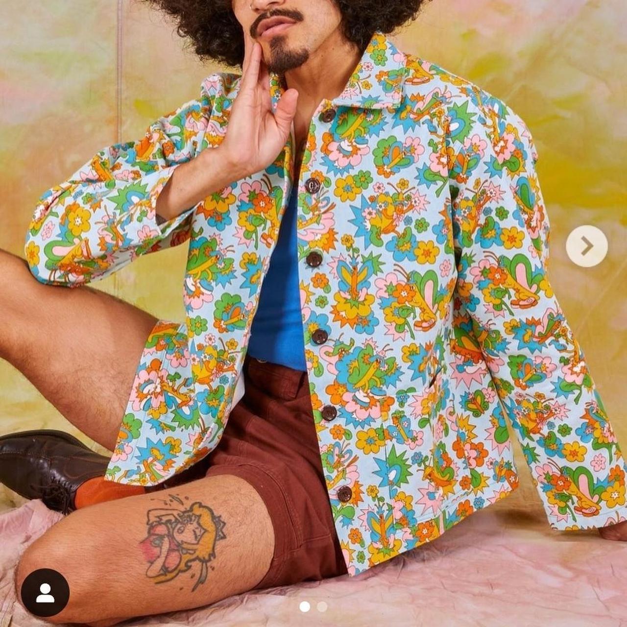 Big Bud Press work jacket in Butterfly Bash print,... - Depop