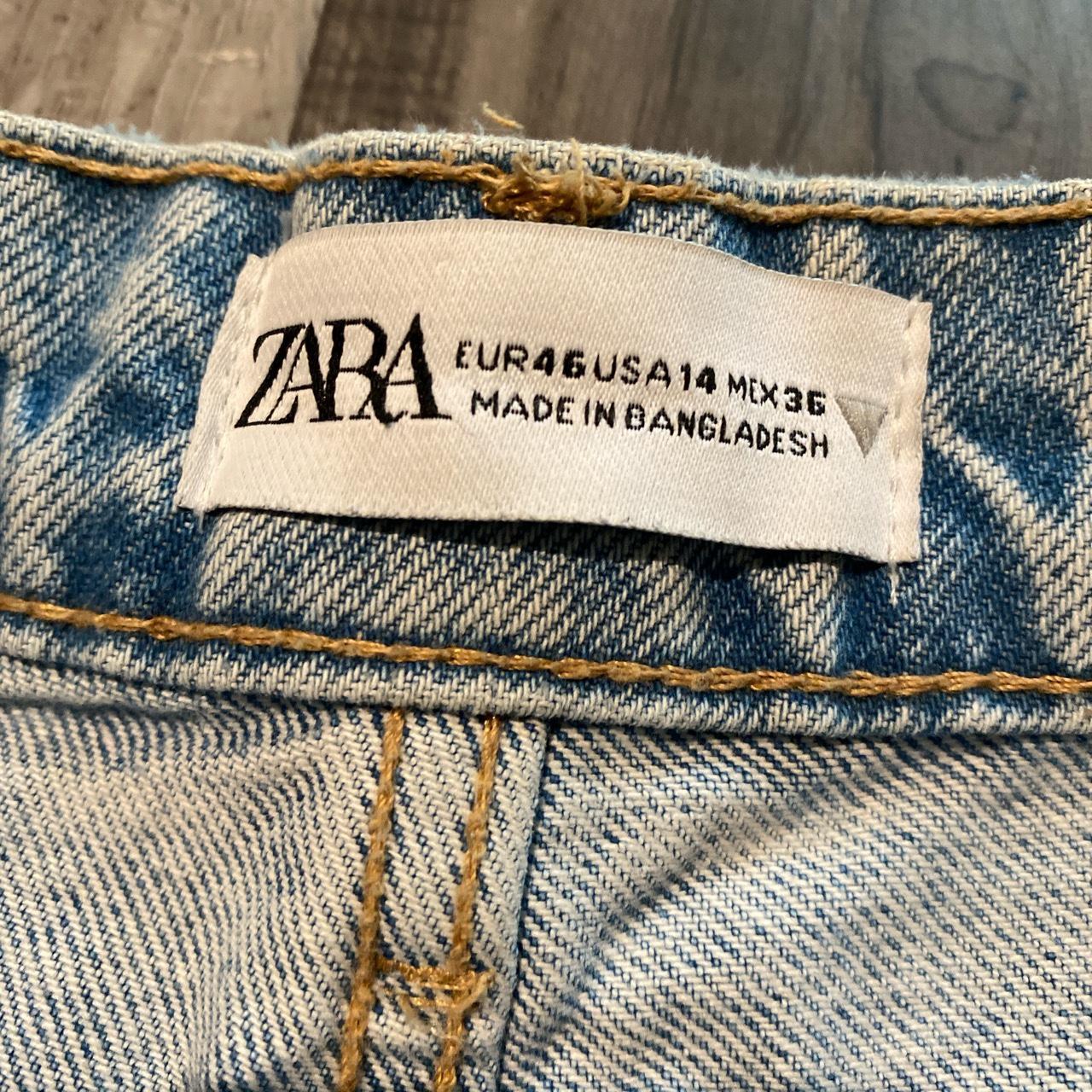 ZARA denim shorts. Light wash. Perfect for summer.... - Depop