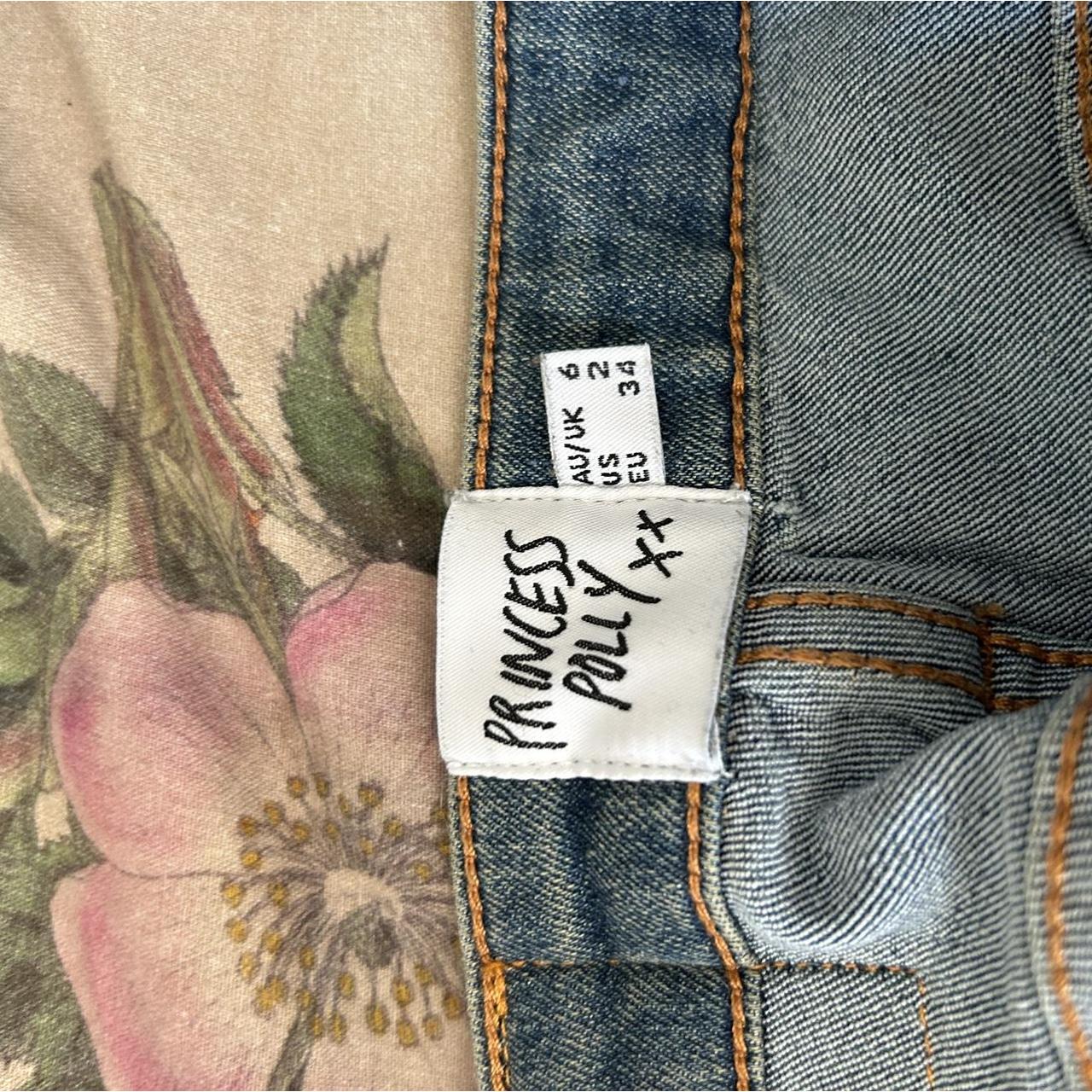 princess polly blue jean y2k low rise / low waisted... - Depop