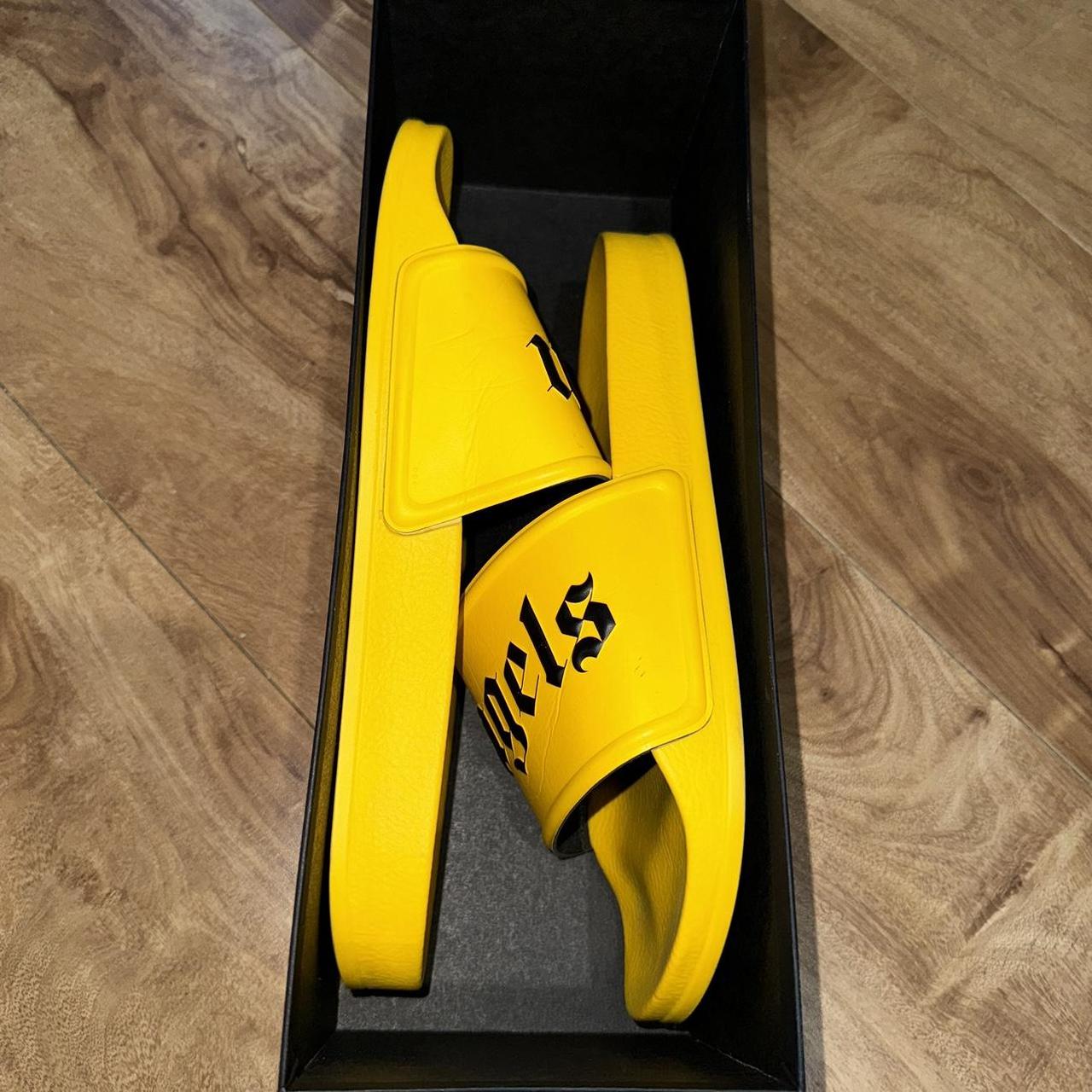 Palm Angels Slides (yellow) In good condition,... - Depop