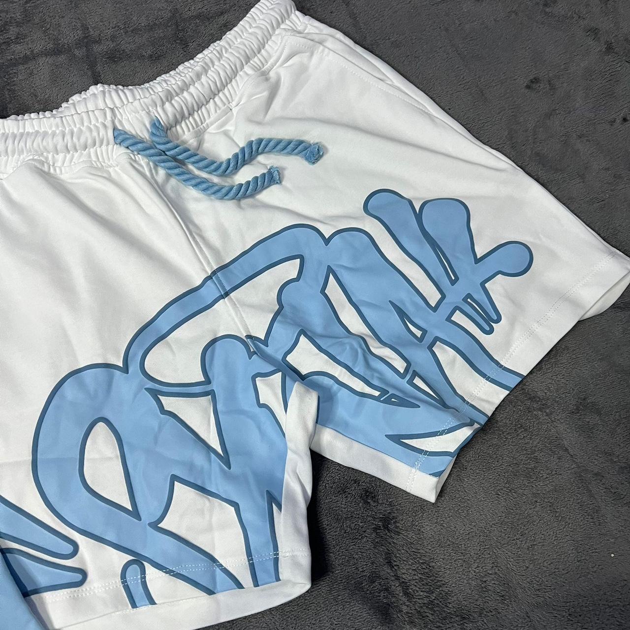 Syna World Short Set - White/Blue 🌍💙 Available... - Depop