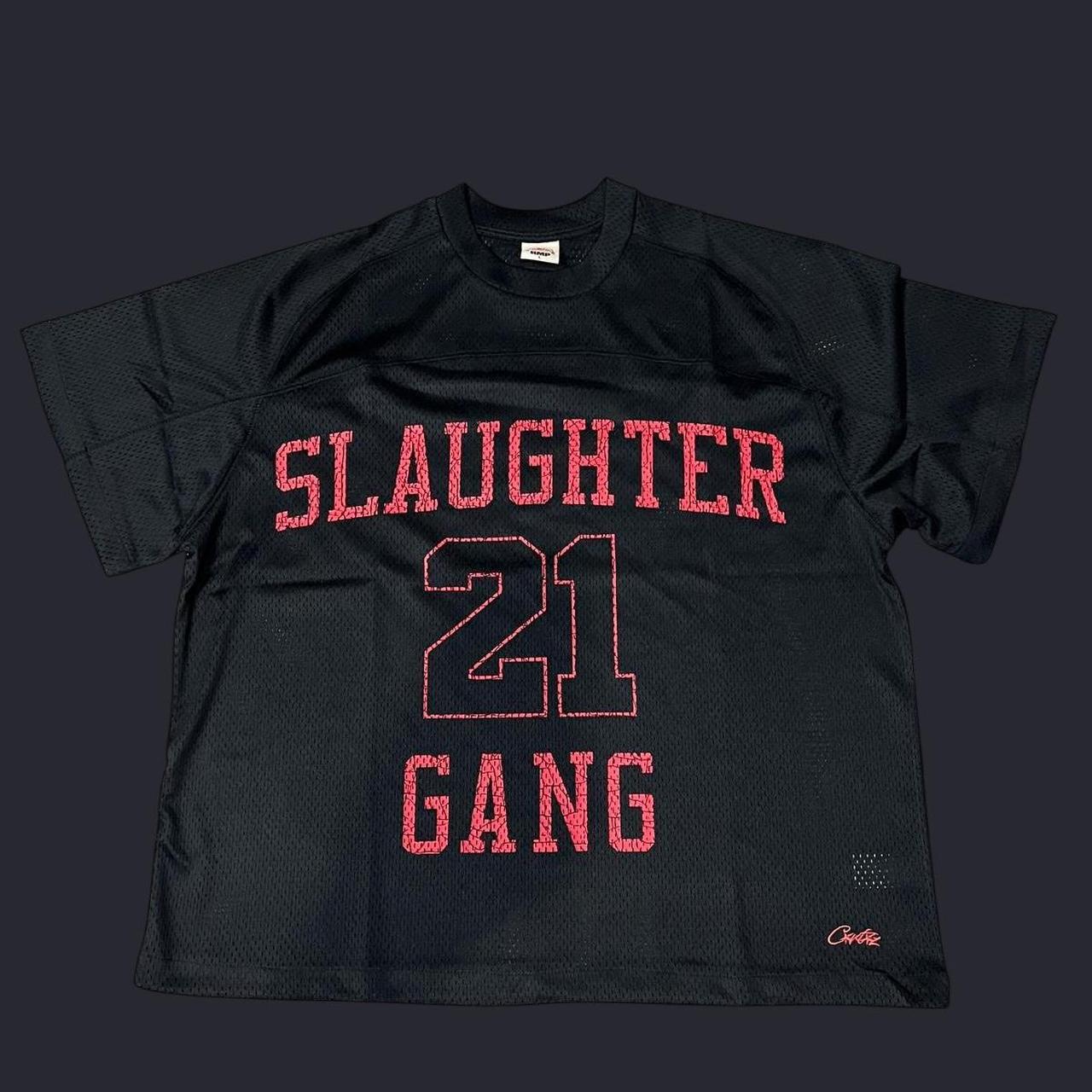 Corteiz HMP x Slaughter Gang 21 Savage Jersey -... | Depop