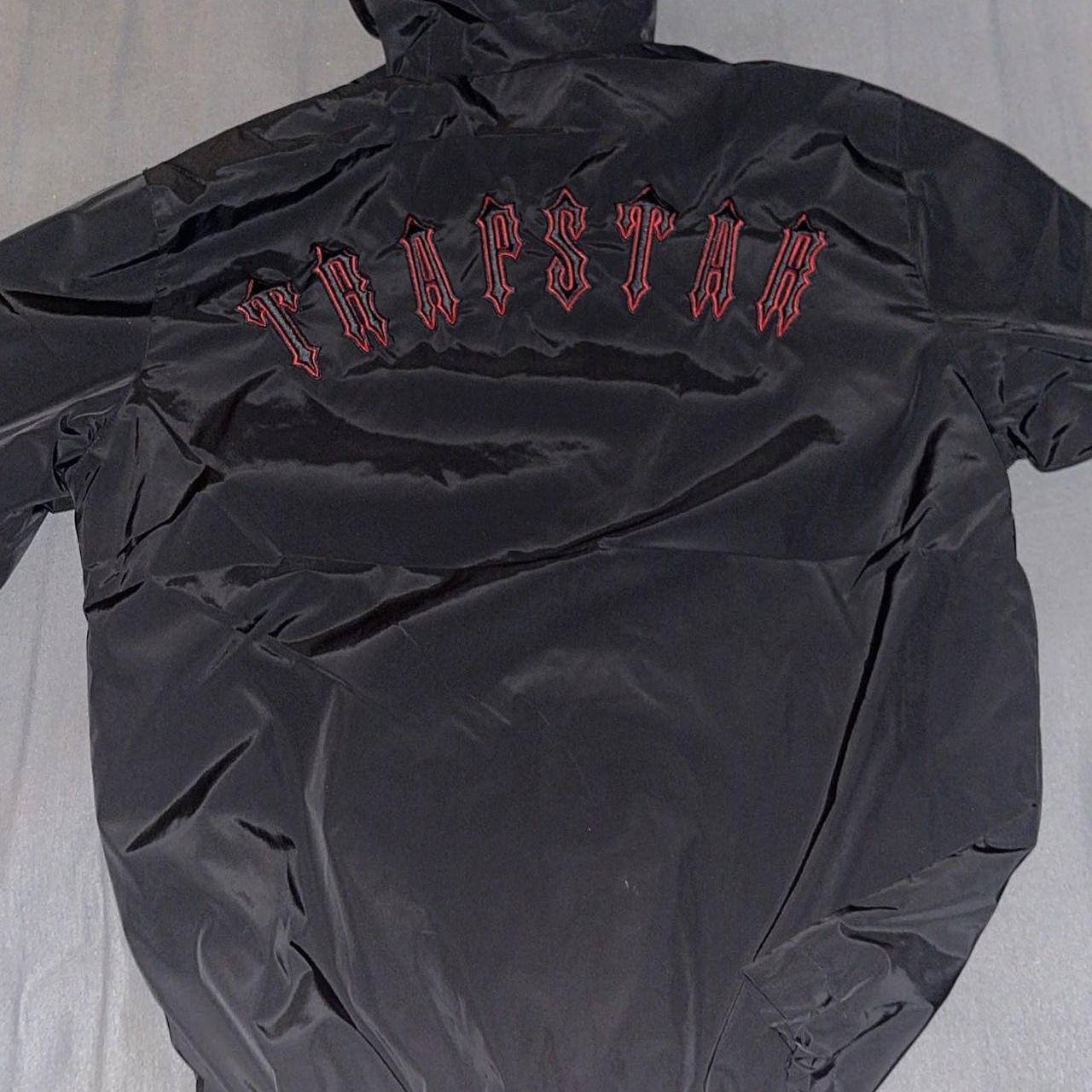 Black and red trapstar wind breaker Size... - Depop