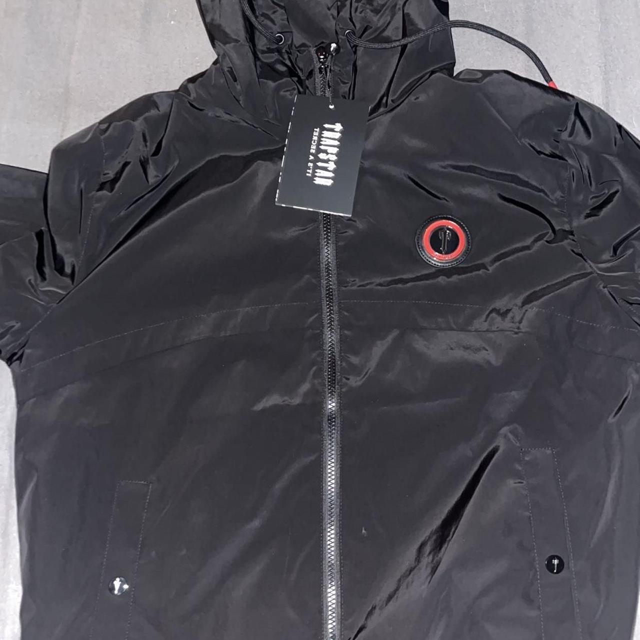 Black and red trapstar wind breaker Size... - Depop