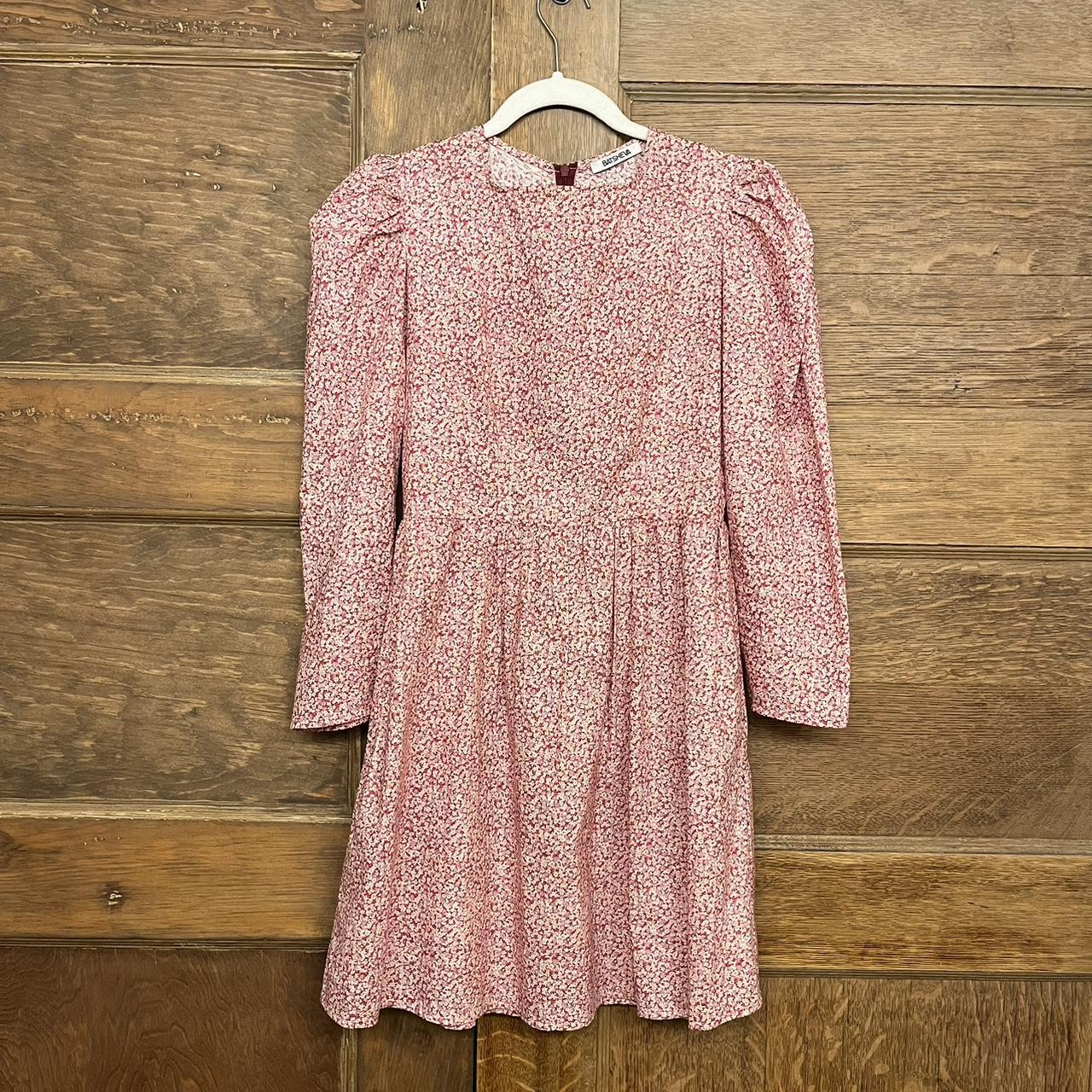 Batsheva Square Neck Mini Prairie Dress in a perfect... - Depop