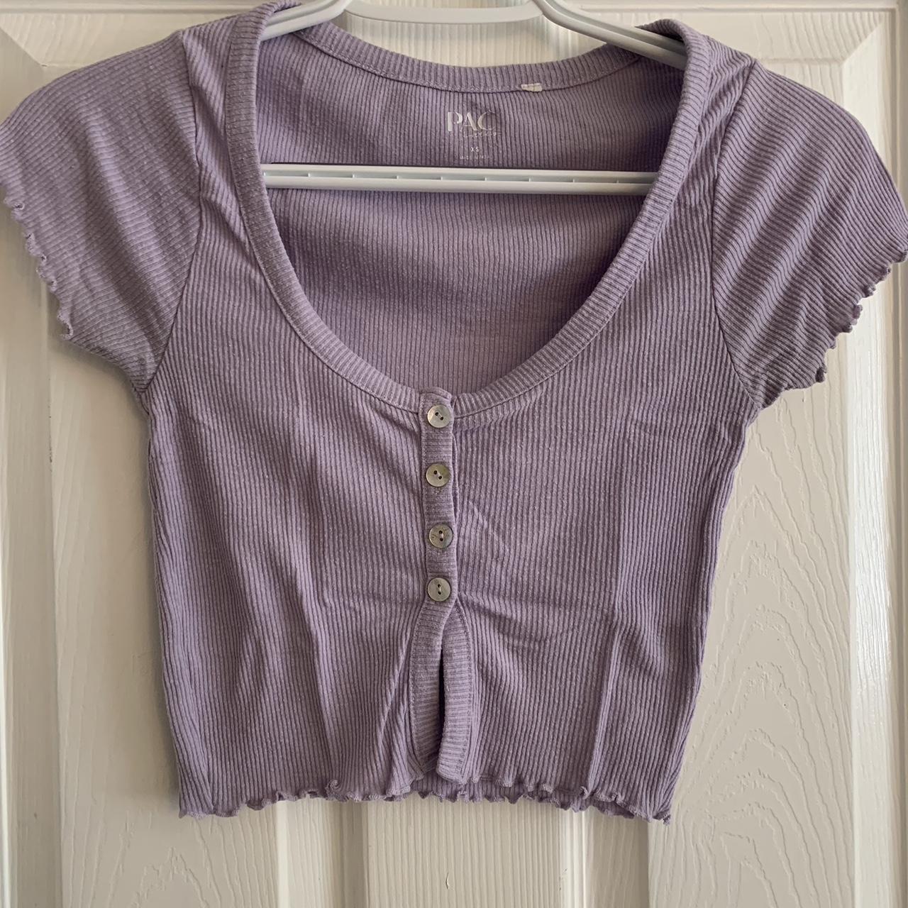 Pacsun Light Purple Top Size XS - Super flattering... - Depop