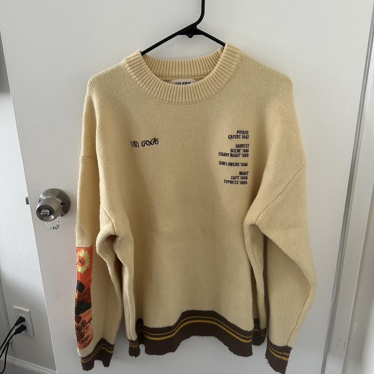 Aelfric Eden Van Gogh sweater with unique art detail... - Depop