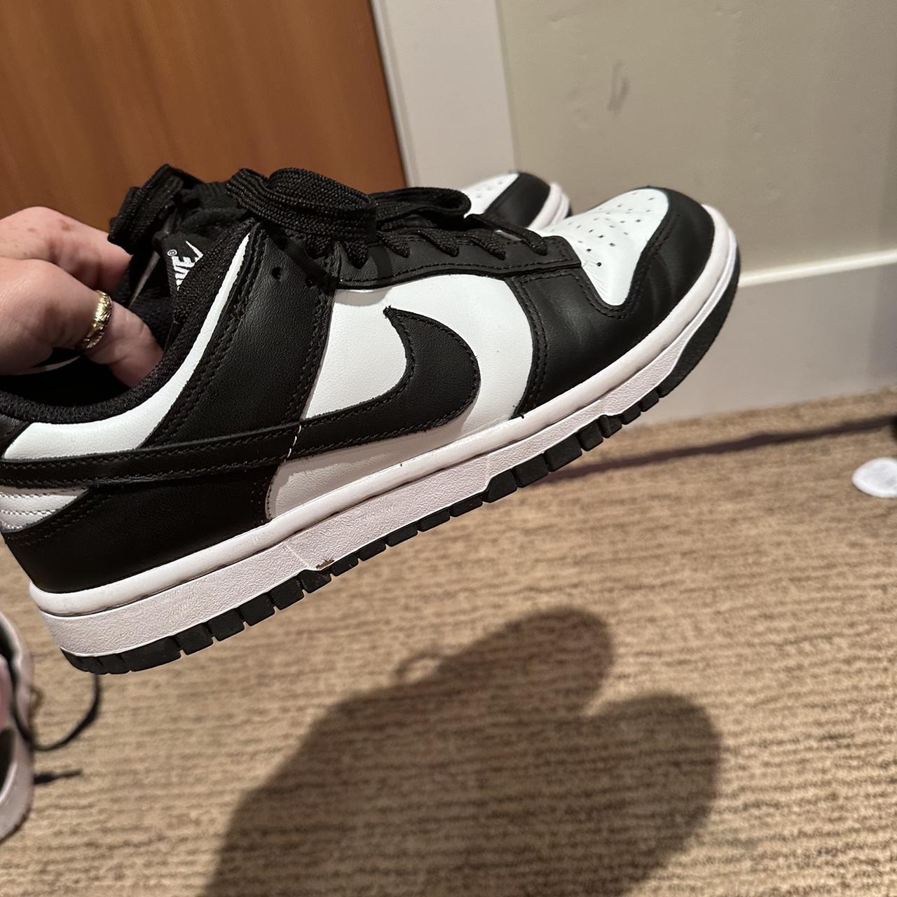 nike panda dunks fits US womens 6.5 slightly used... - Depop