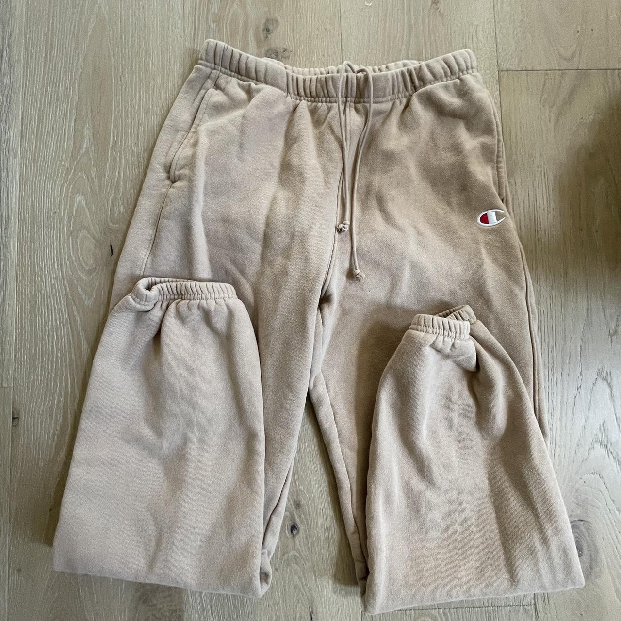 Super cute tan champion sweatpants. Bought at Urban... - Depop