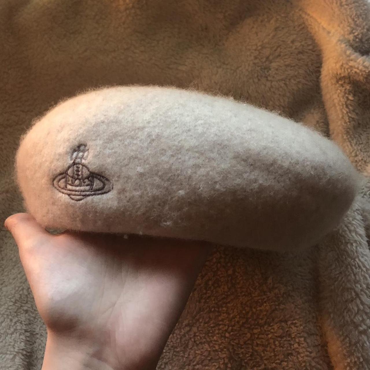 Vivienne Westwood Women's Cream and Brown Hat | Depop