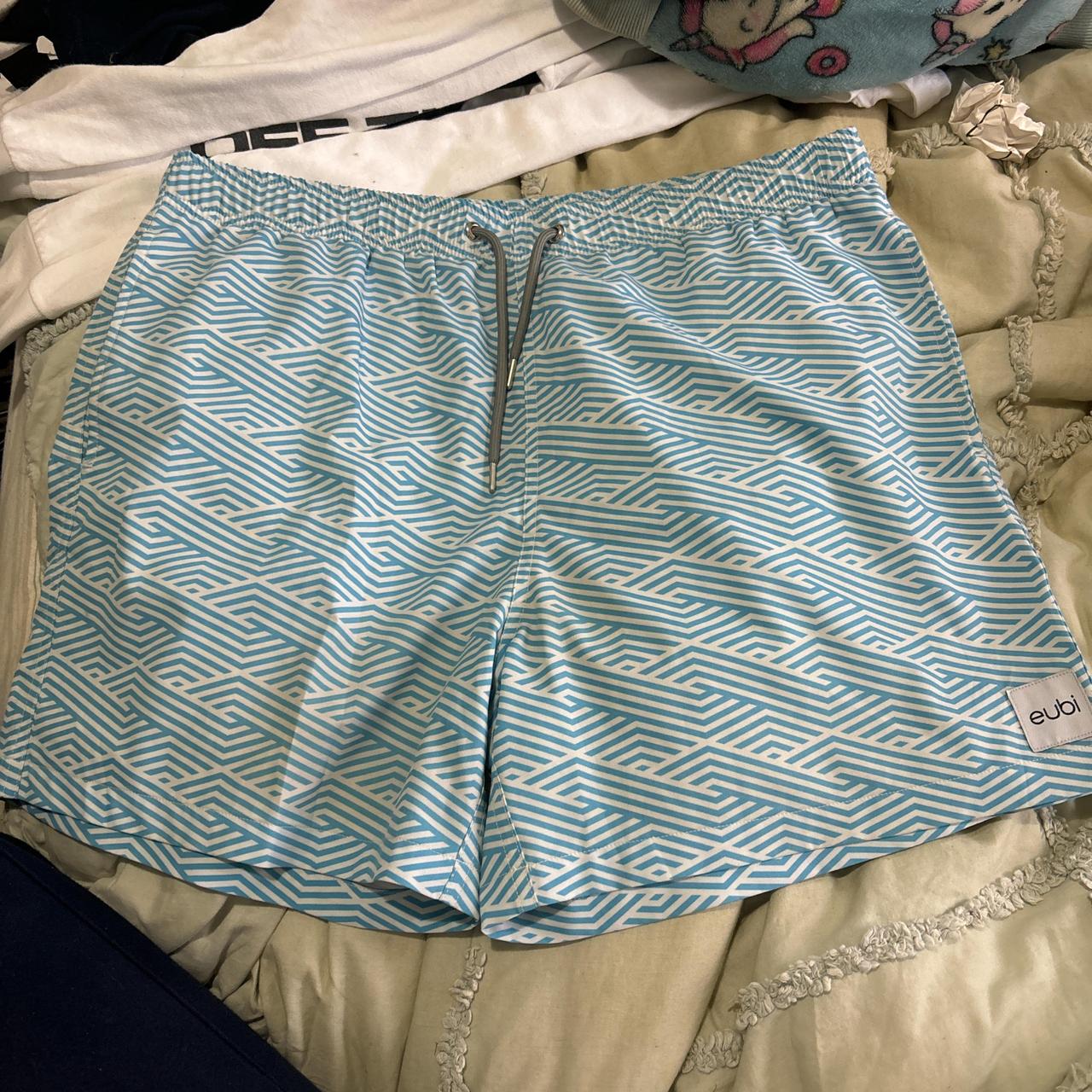 Eubi swim shorts, perfect condition. Size L. - Depop