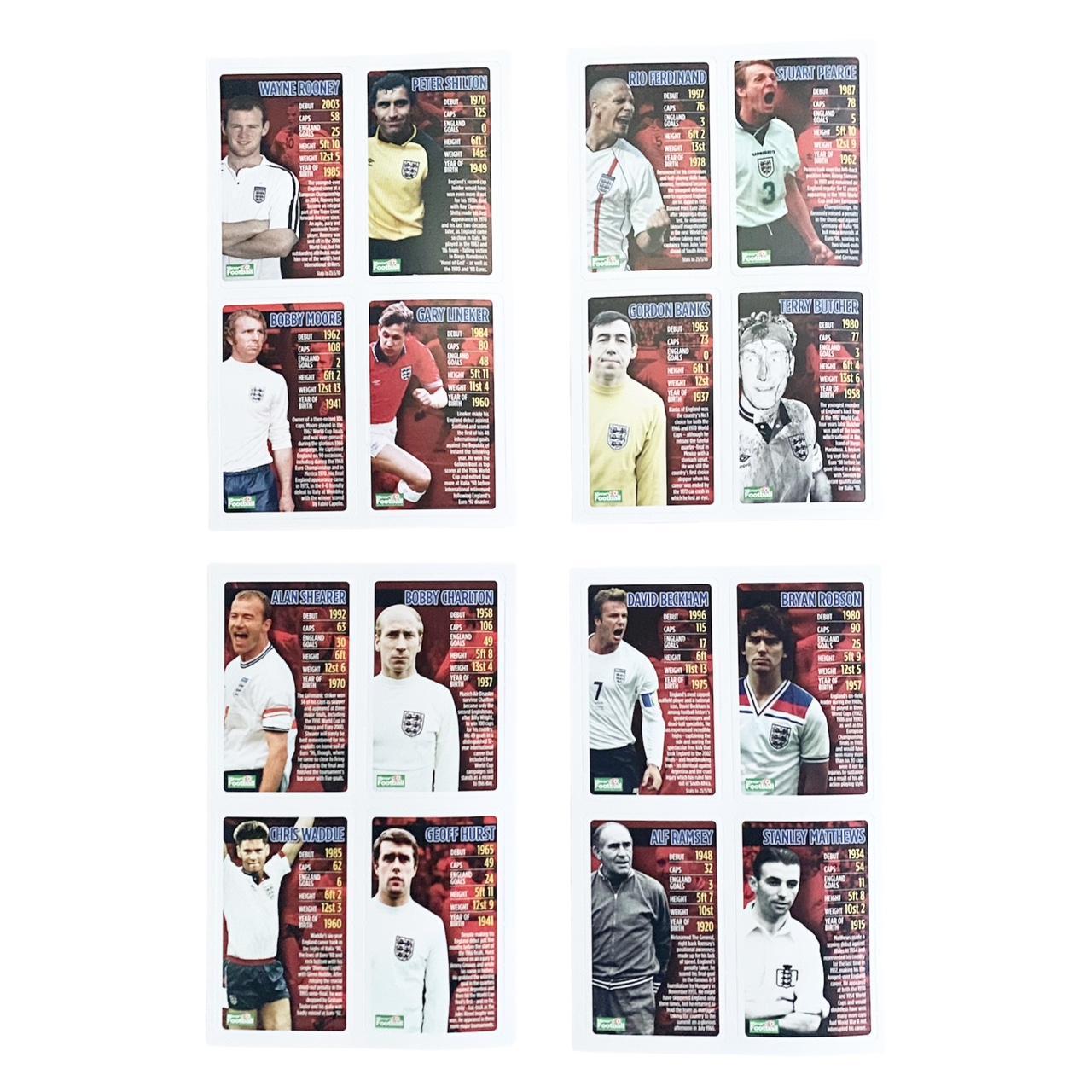 Mirror Football Top Trumps Cards, England Legends, 4... - Depop