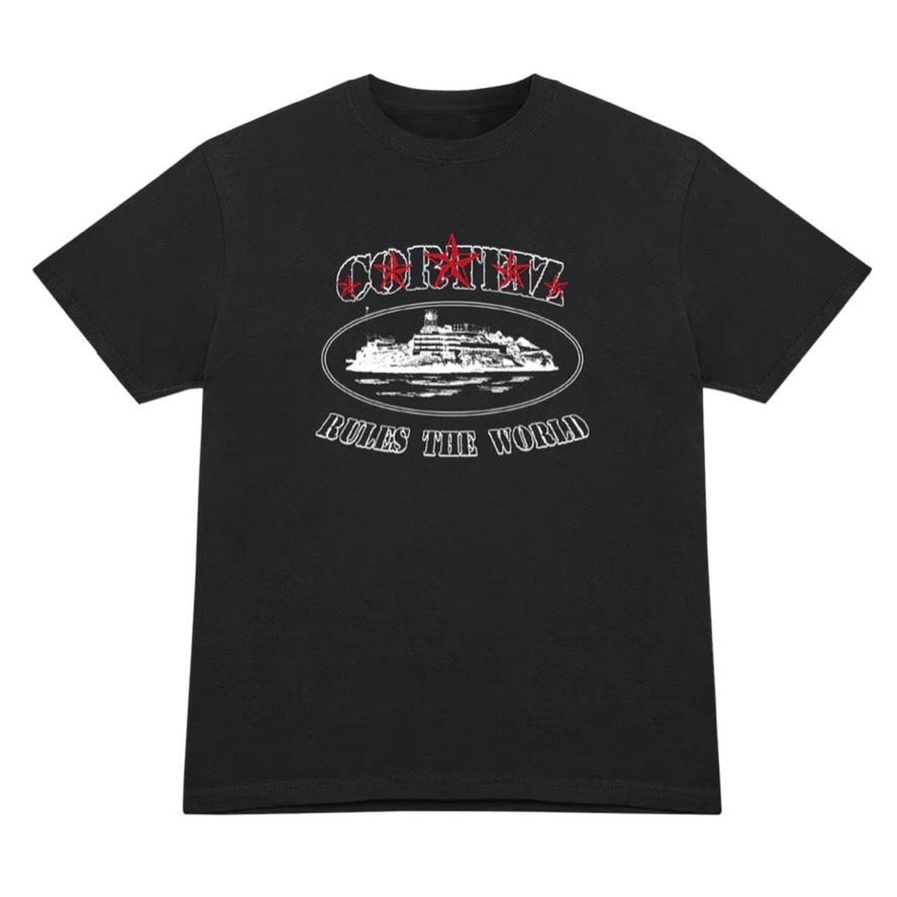 Corteiz Men's Black T-shirt | Depop