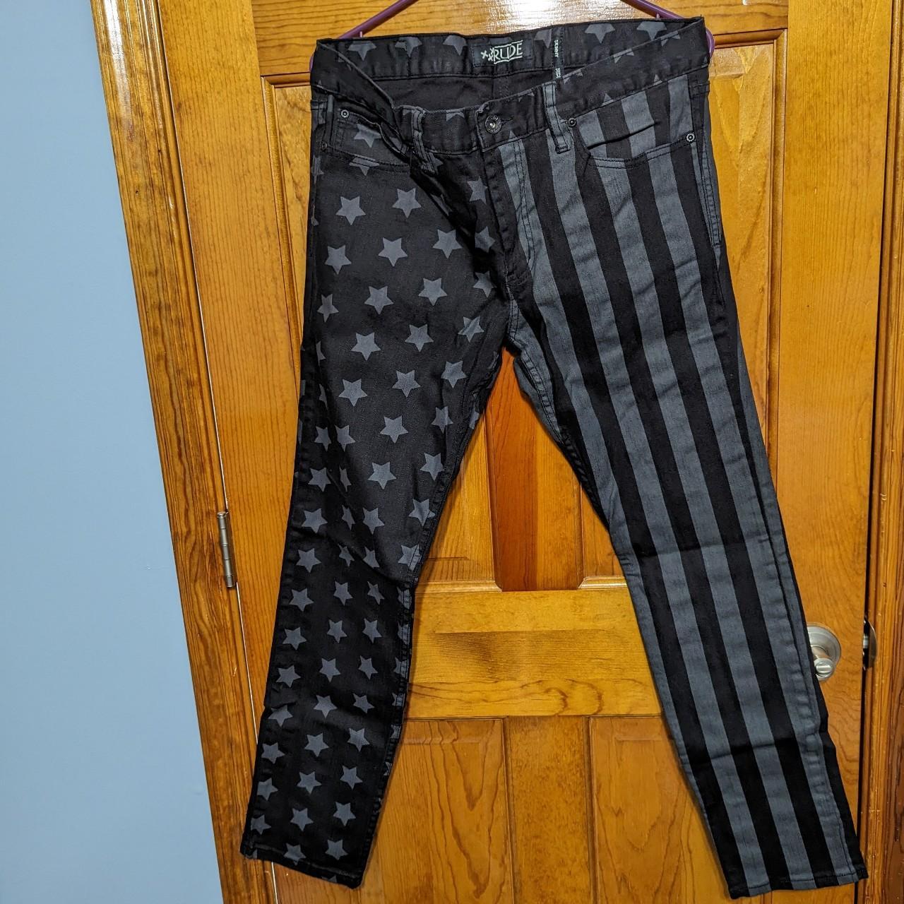 Hot Topic Men's Black and Grey Jeans | Depop