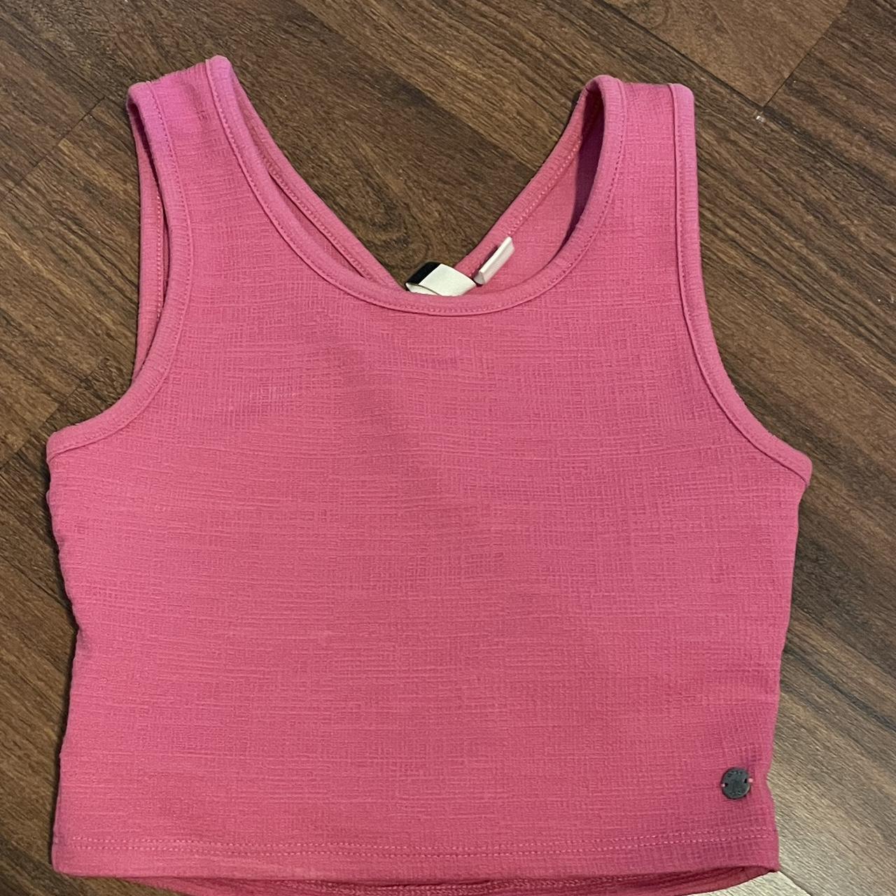 Super cute pink Roxy Shirt - worn once, perfect... - Depop