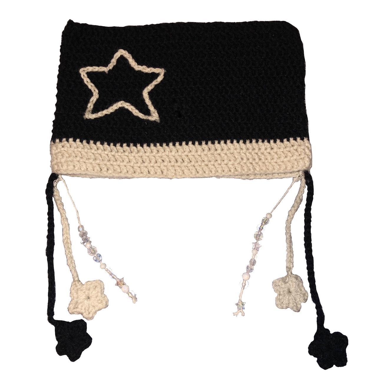 star cat hat with dangles ･ﾟ: * ･ﾟ:* crocheted by... - Depop