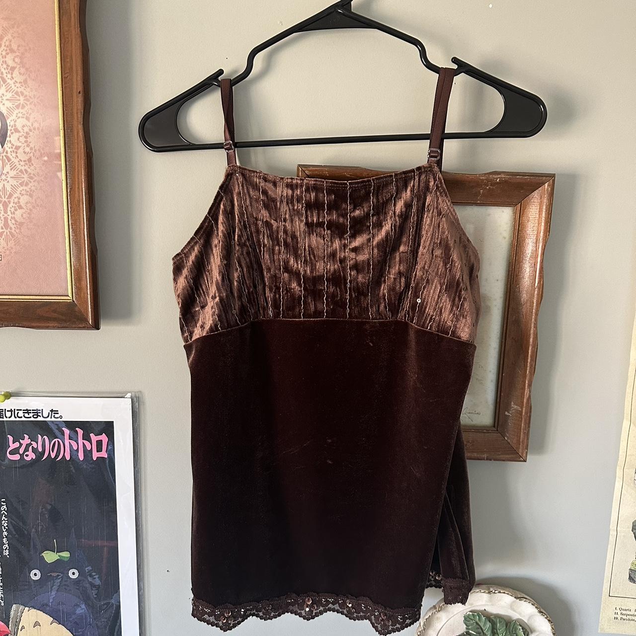 🎀y2k brown tank 🪷super cute brown tank! - Depop