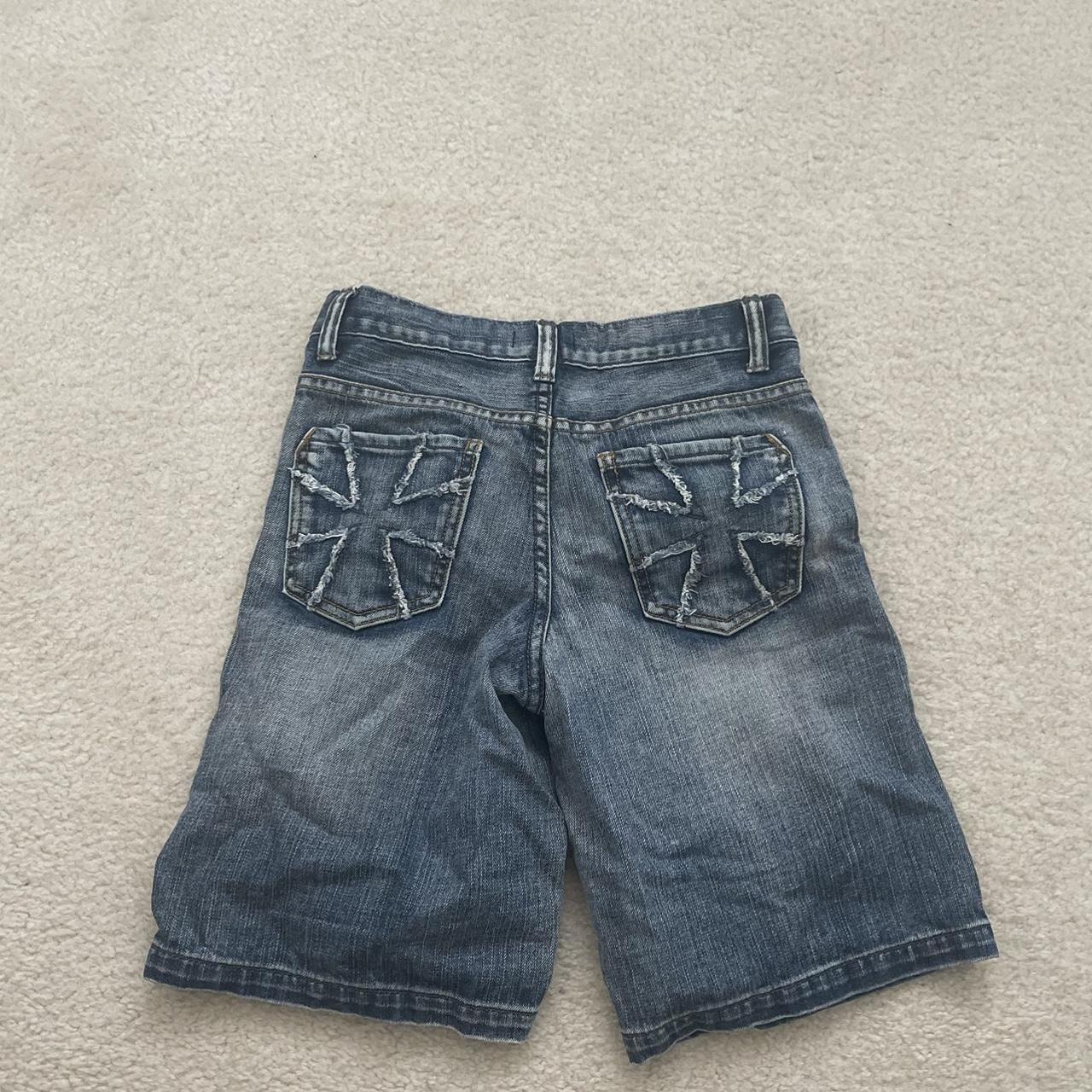 cross boy size jorts cool design but is on the... - Depop