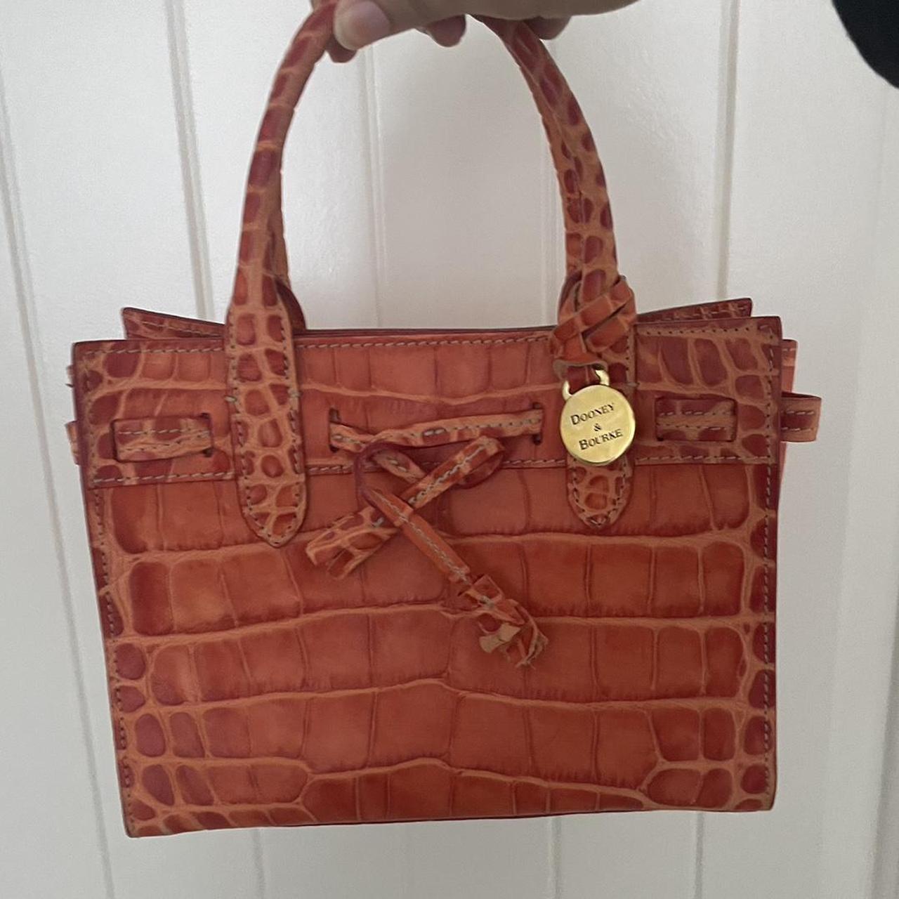 Vintage Dooney and Bourke bag crocodile embossed... - Depop