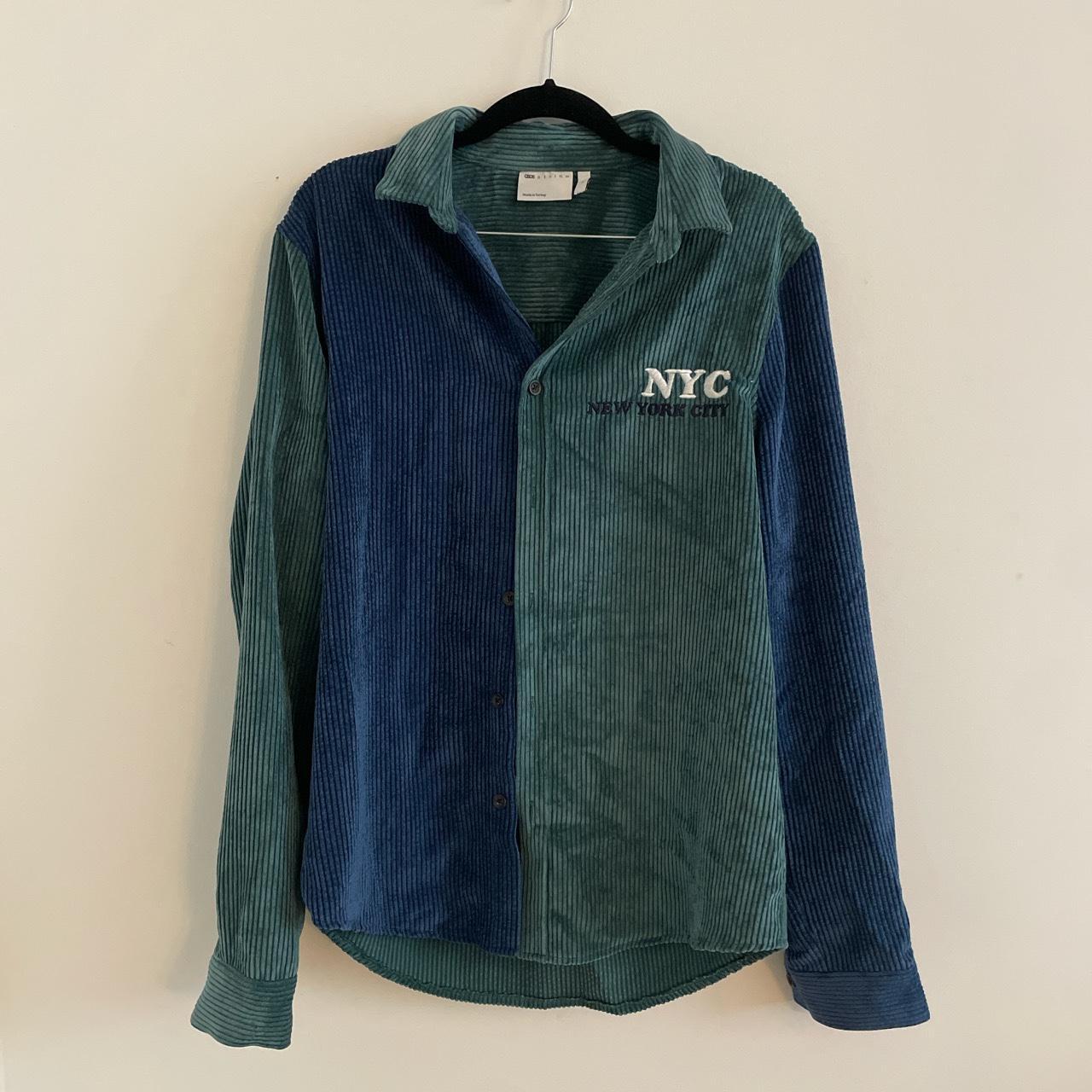 ASOS Men’s Corduroy NYC Shirt Colorblocked corduroy... - Depop