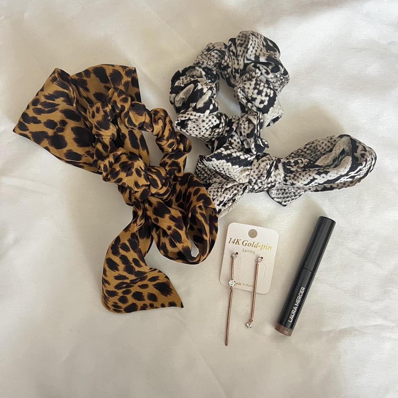 bundle - hair tie scrunchies, earrings from korea,... - Depop