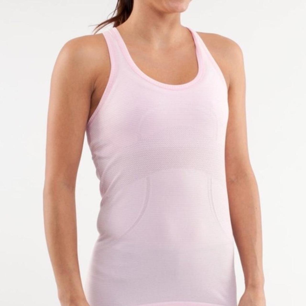 light pink swiftly tech lululemon tank size 6... | Depop