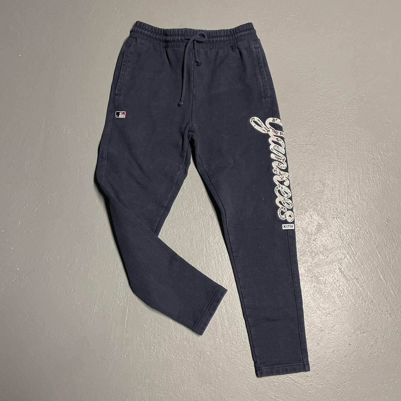 KITH X YANKEES MLB SWEATPANTS RARE!! LIKE NEW NO... - Depop
