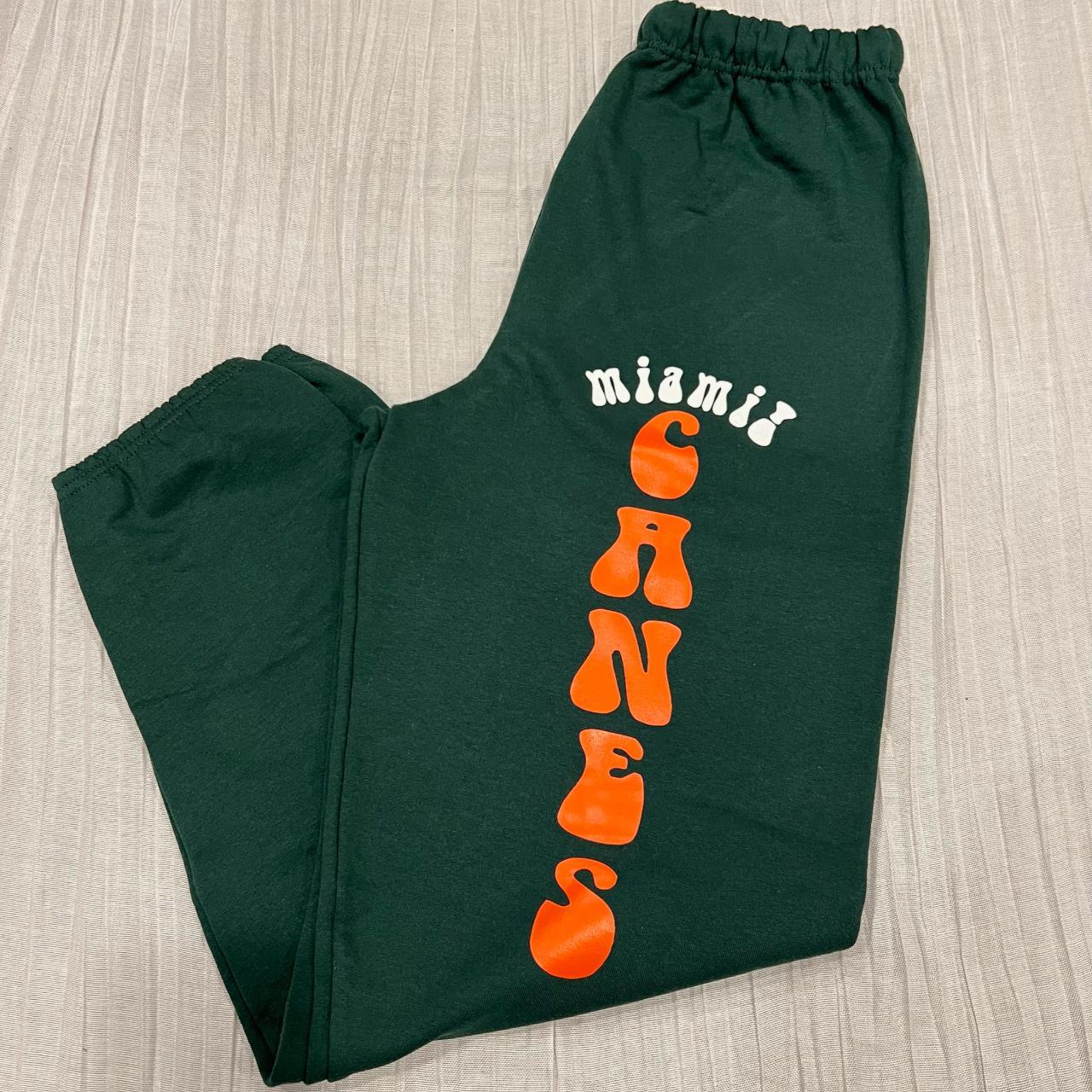 University of Miami Canes Sweatpants Size... | Depop