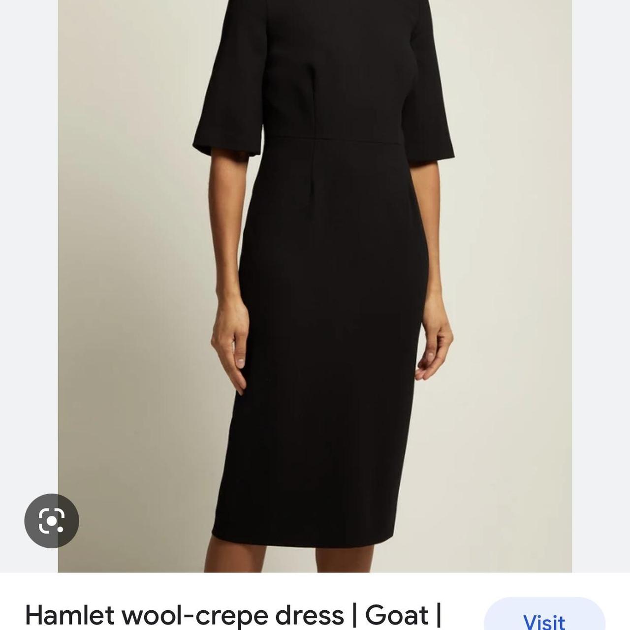 GOAT Hamlet Dress , size UK8/US4, dark navy/ black... - Depop